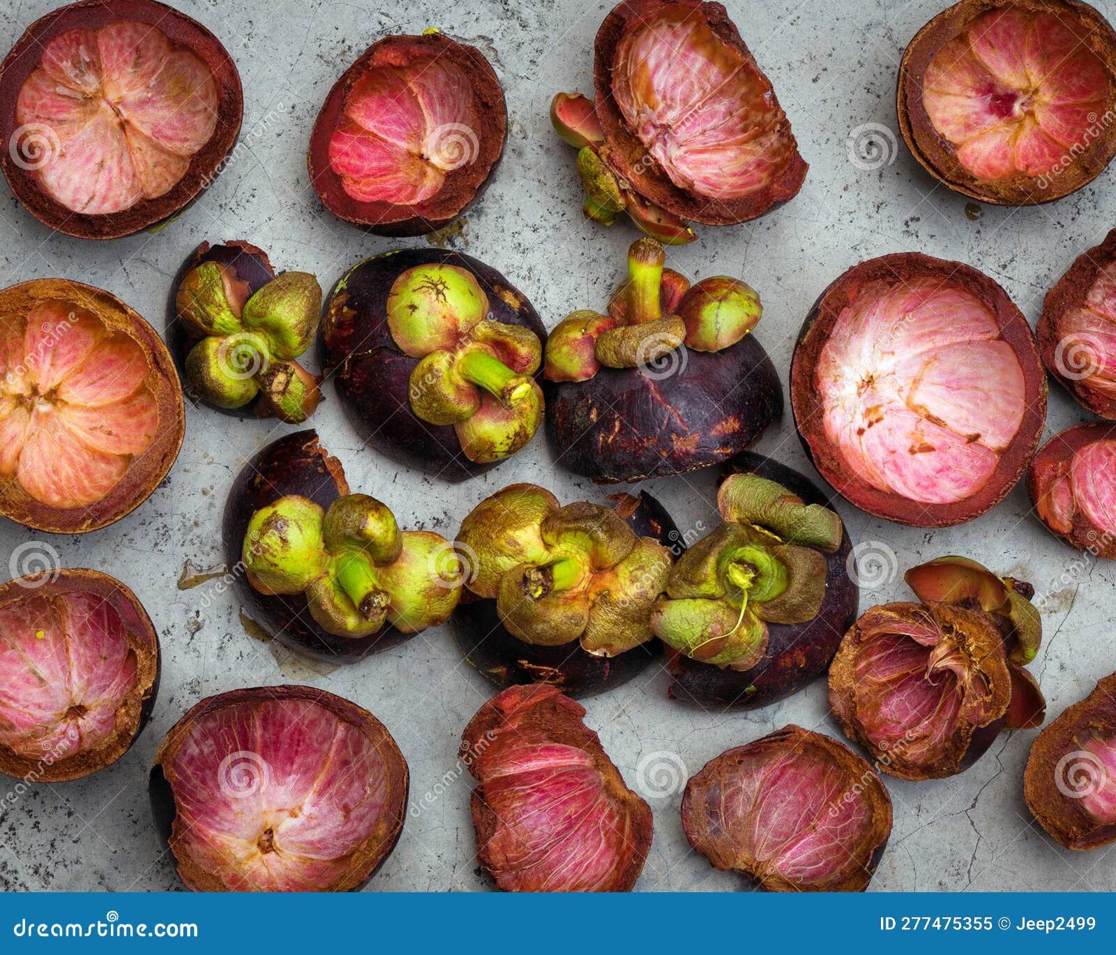 Mangosteen peel Dried. stock image. Image of organic - 277475355