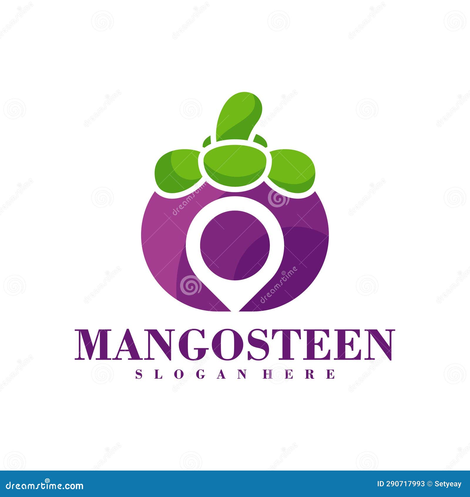 Mangosteen Point Logo Design Template. Creative Mangosteen Logo Vector ...