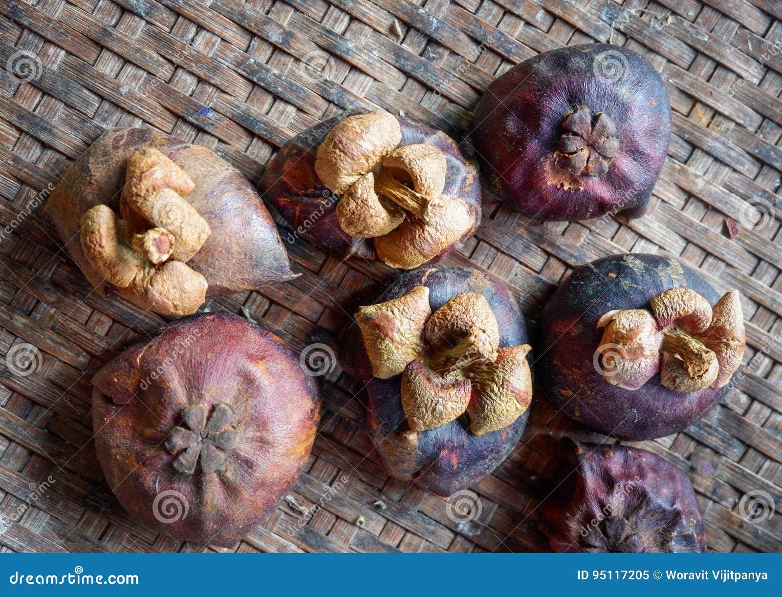 Mangosteen shell Dry stock image. Image of climate, gourmet - 95117205