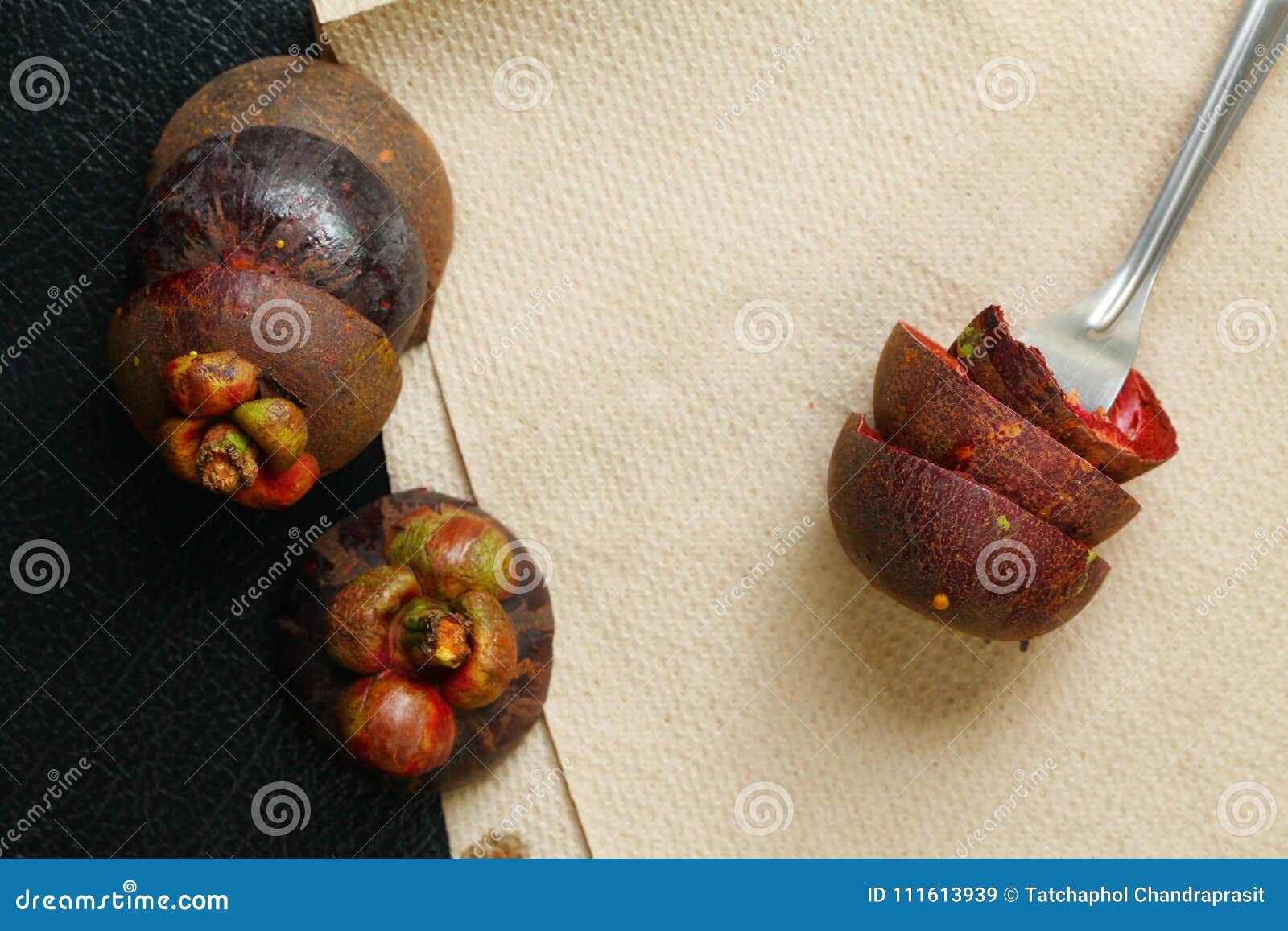 Mangosteen shell scene. stock image. Image of asian - 111613939