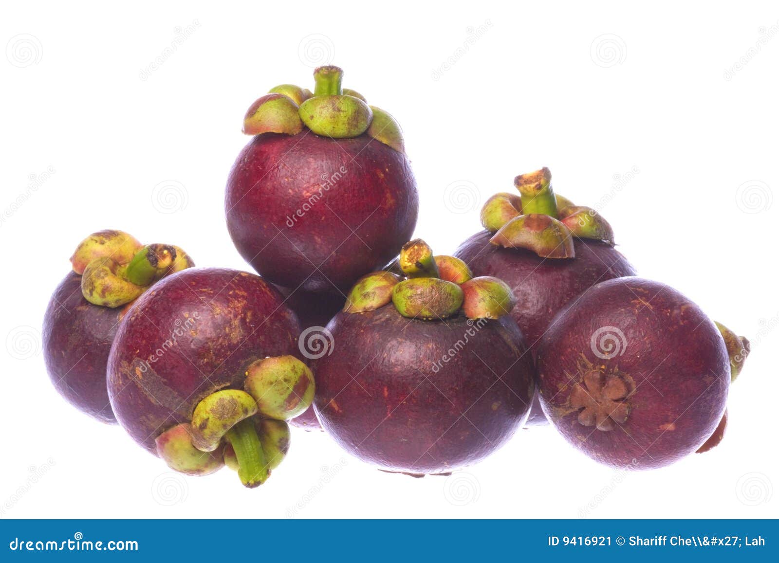 Mangosteens Isolated stock image. Image of sweet, produce - 9416921
