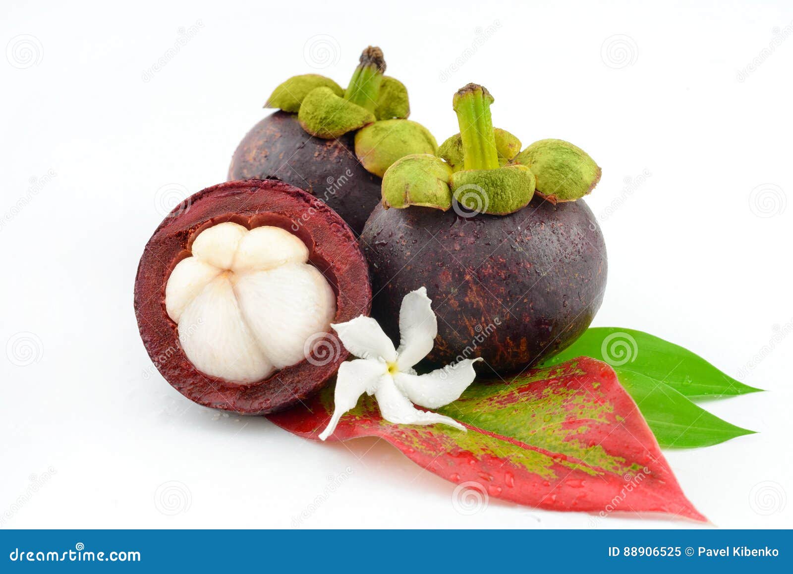 Mangostin Isolated on White Stock Image - Image of botanical, delicious ...