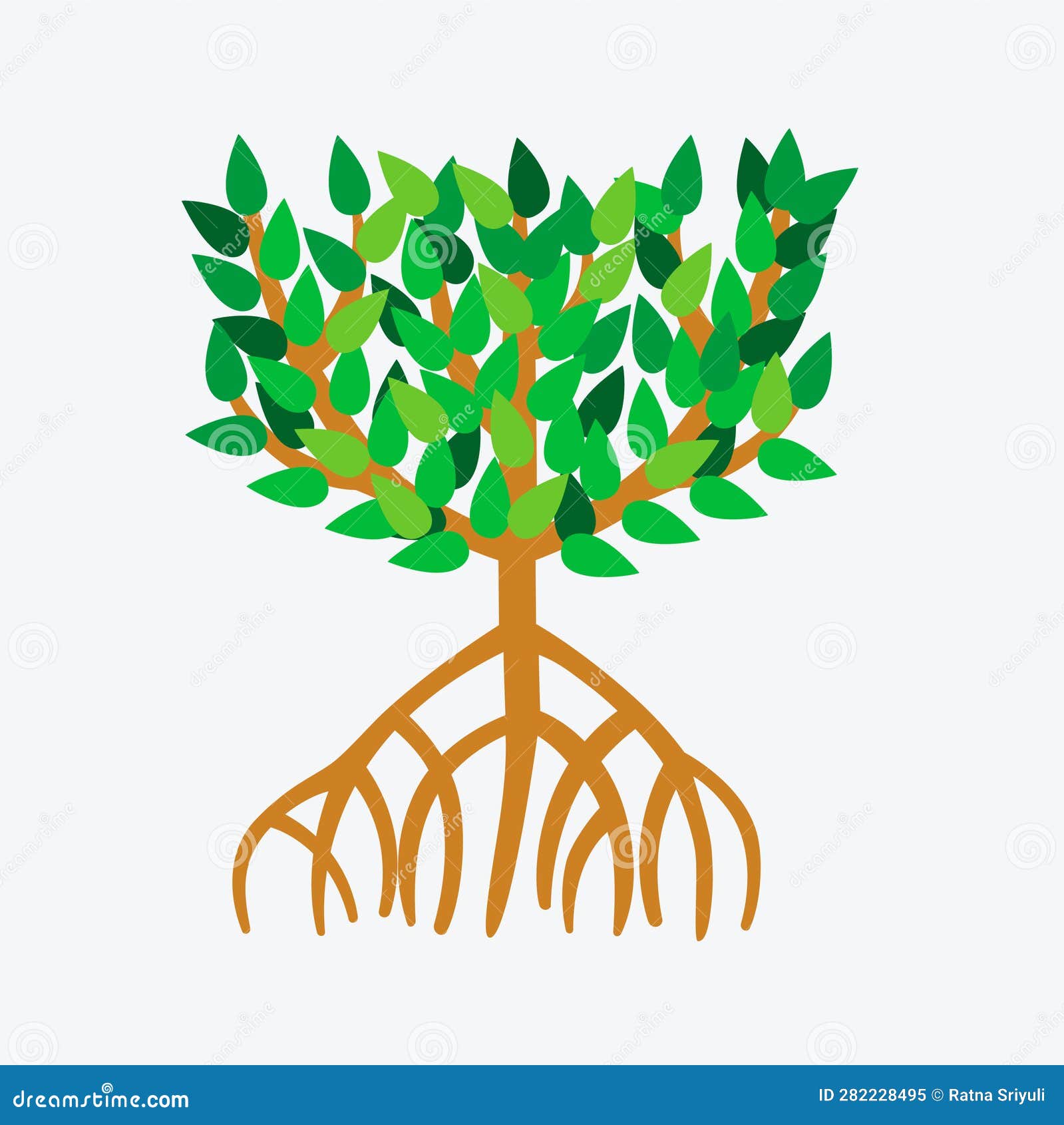 Mangrove Tree Logo Icon Vector Design Illustration Template Symbol ...