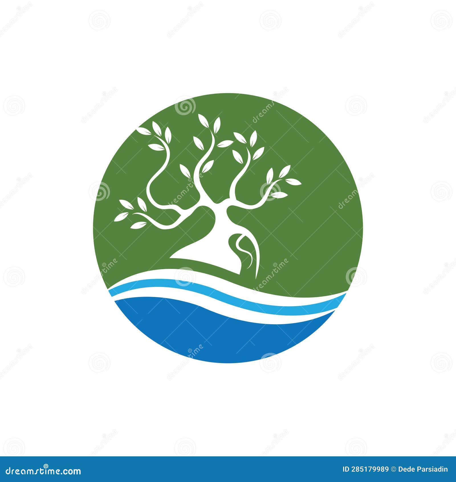 Mangrove Trees and Mangrove Forest Ecology Logo Design Vector Stock ...