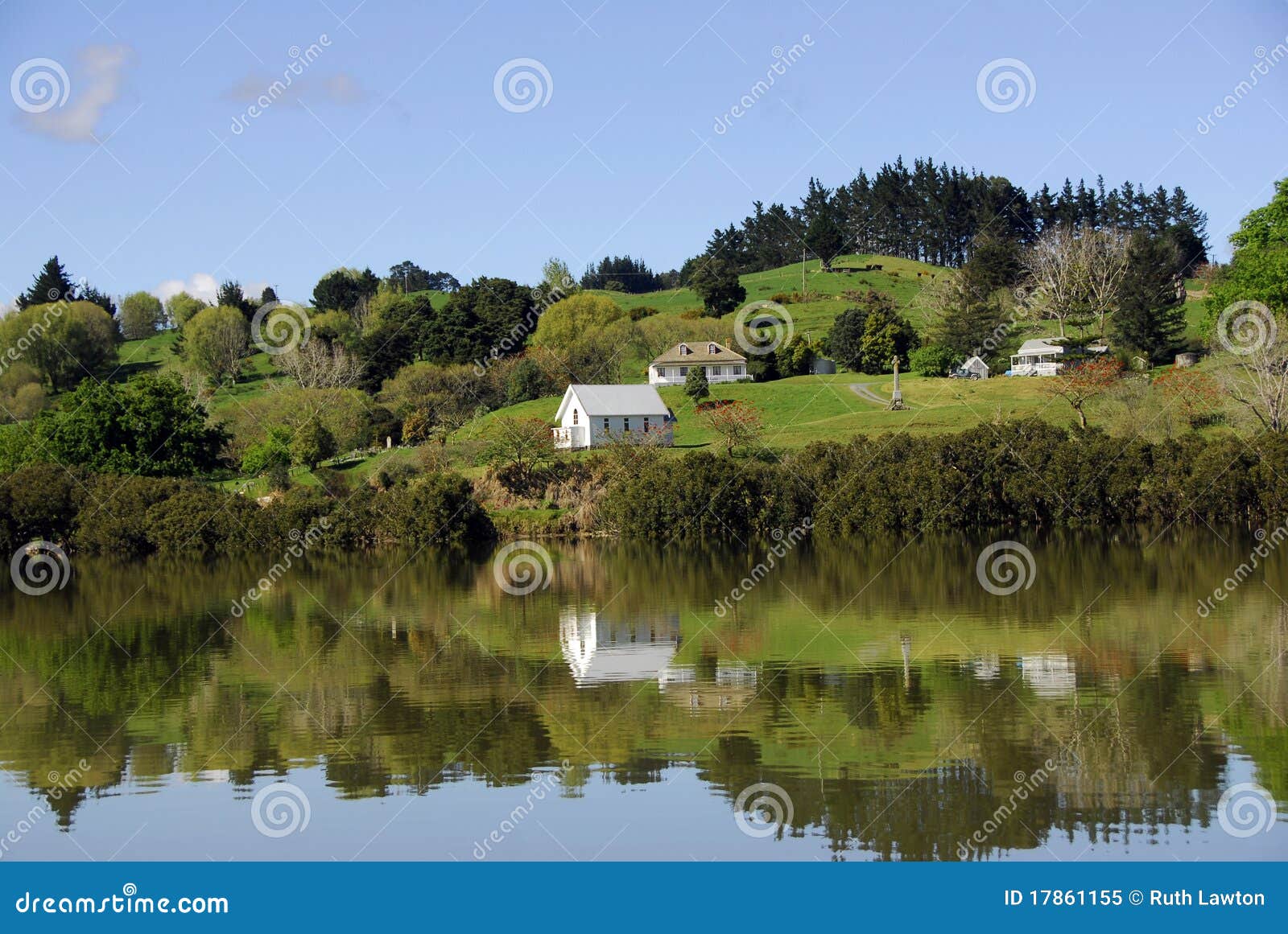 Mangungu Mission House - Hokianga Harbour Stock Image - Image of plant ...