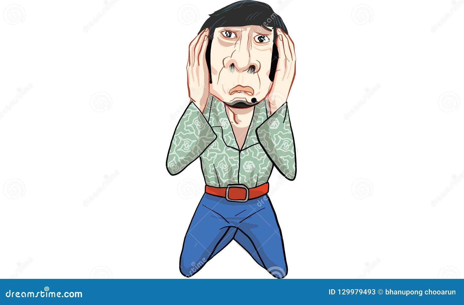 Manhandling, Tecknad Film, Vektor Vektor Illustrationer - Illustration ...