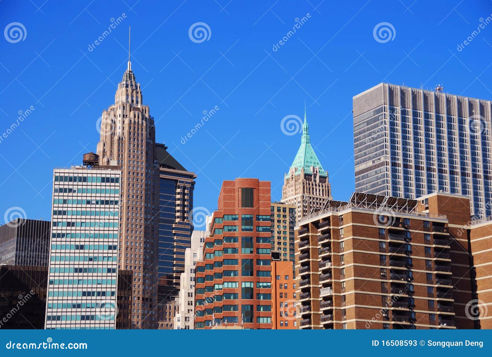 Manhattan stock image. Image of manhattan, urban, panorama - 16508593