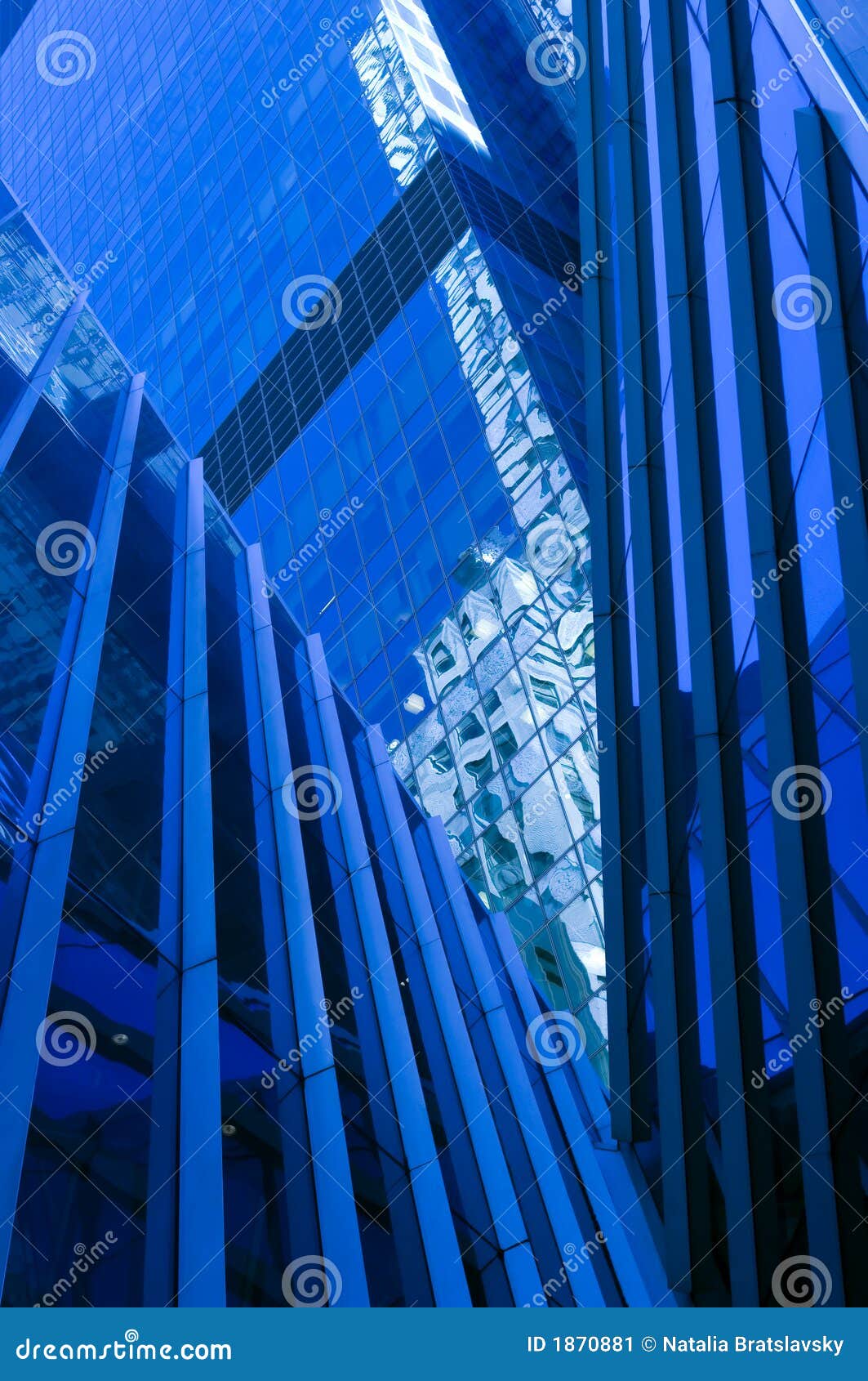 Manhattan in blue stock image. Image of streets, cityscape - 1870881