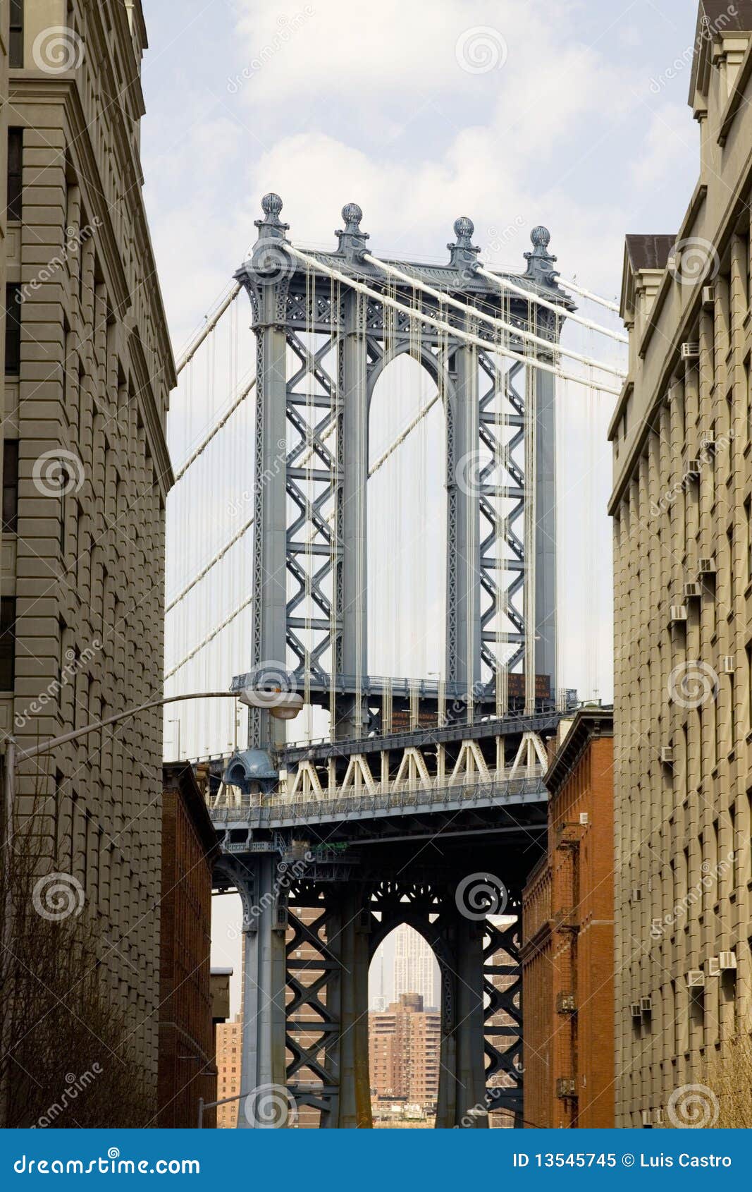 Manhattan Bridge stock image. Image of city, tourist - 13545745