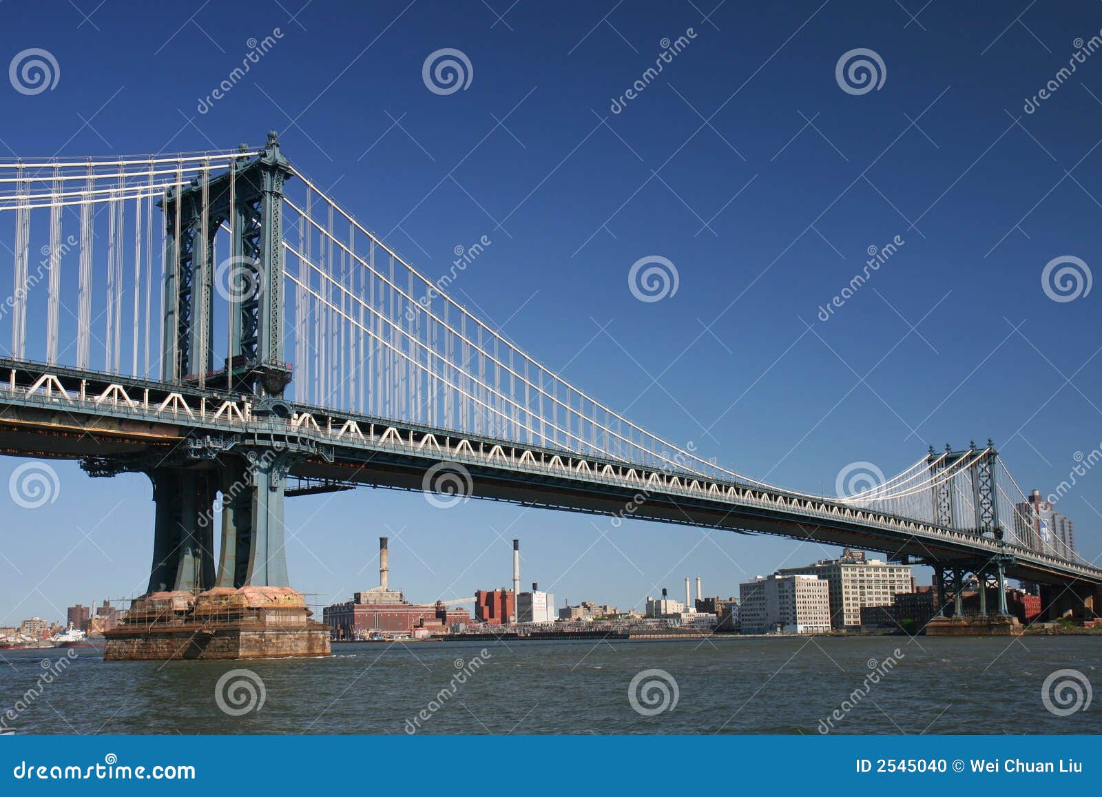 Manhattan Bridge stock photo. Image of industry, city - 2545040
