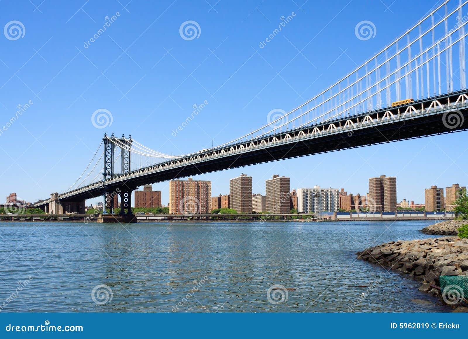 Manhattan bridge stock image. Image of skyscrapers, urban - 5962019