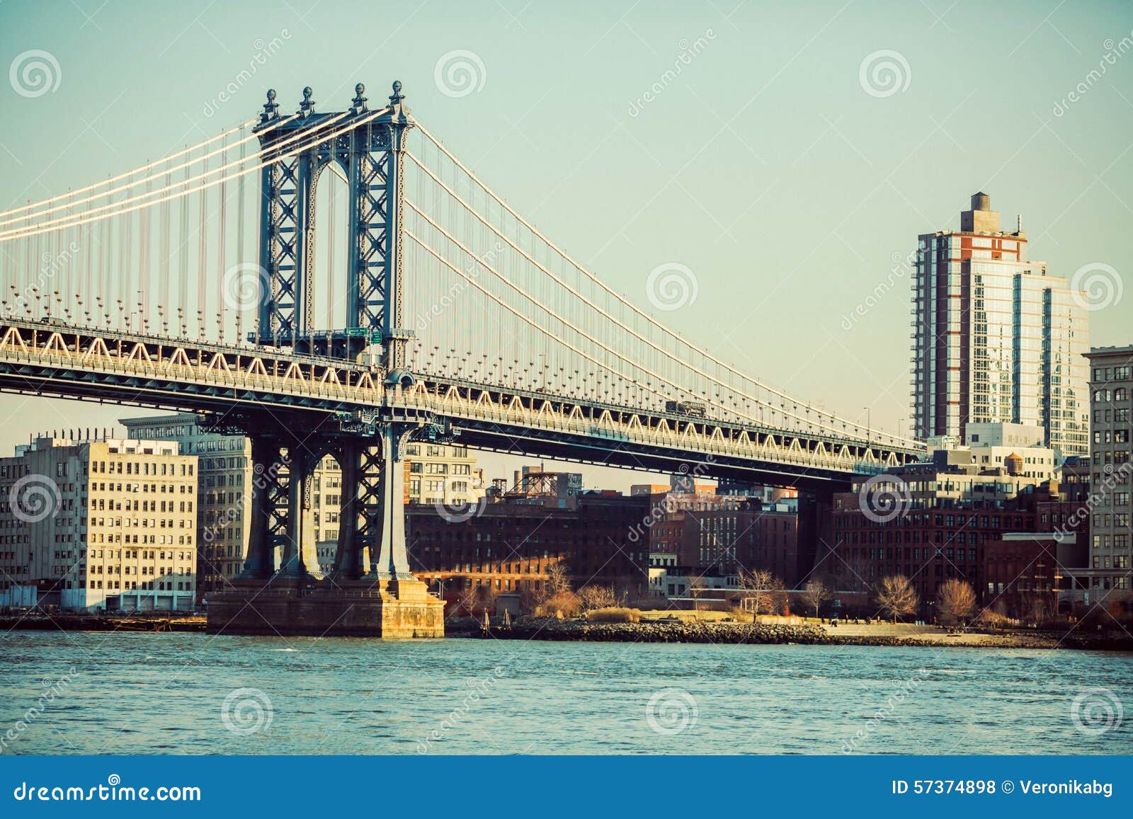 Manhattan Bridge, Brooklyn Side, New York City Editorial Stock Photo ...