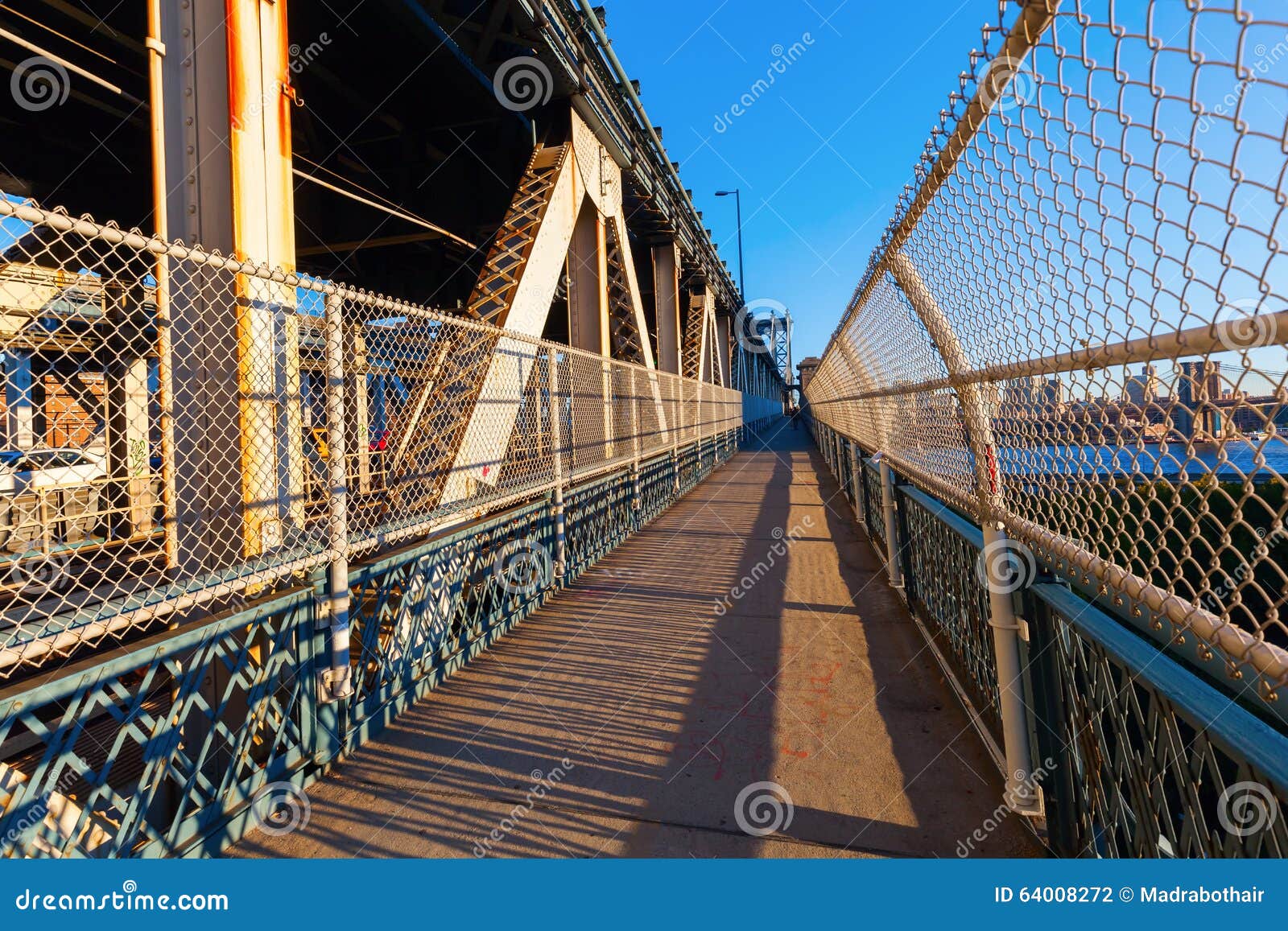 Manhattan Bridge in Manhattan, New York City Stock Photo - Image of ...