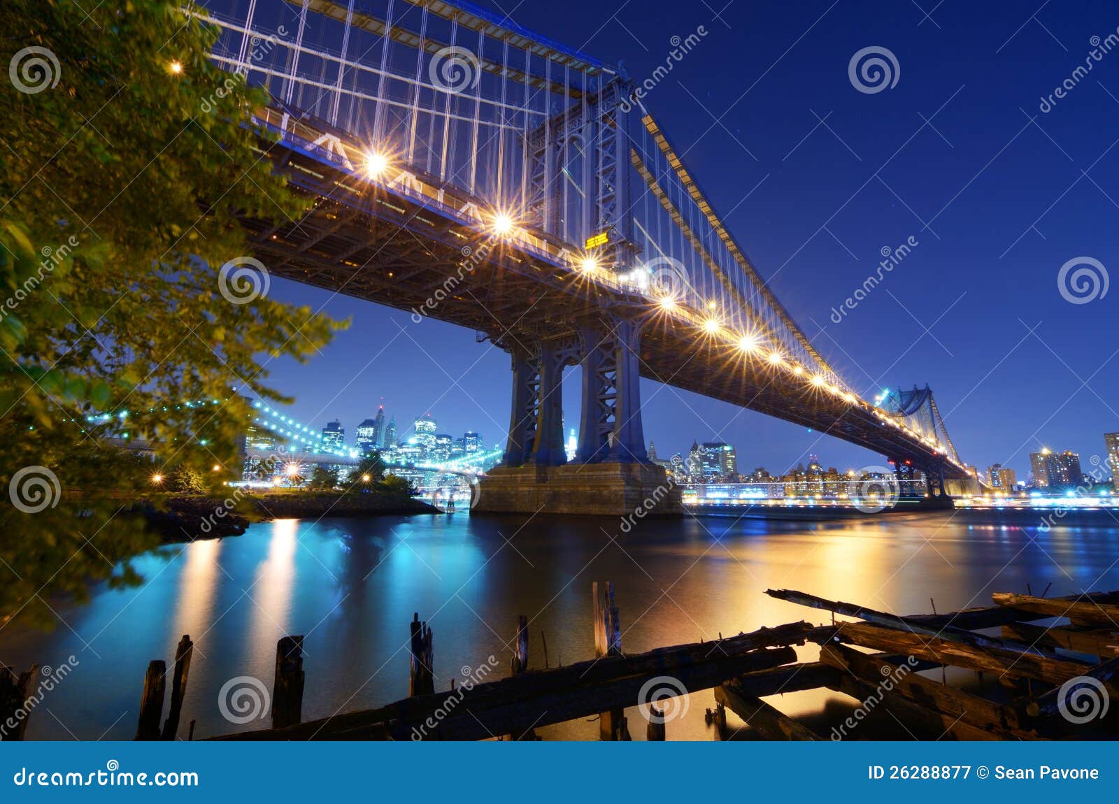 Manhattan Bridge in New York Stock Image - Image of cityscapes, scenic ...