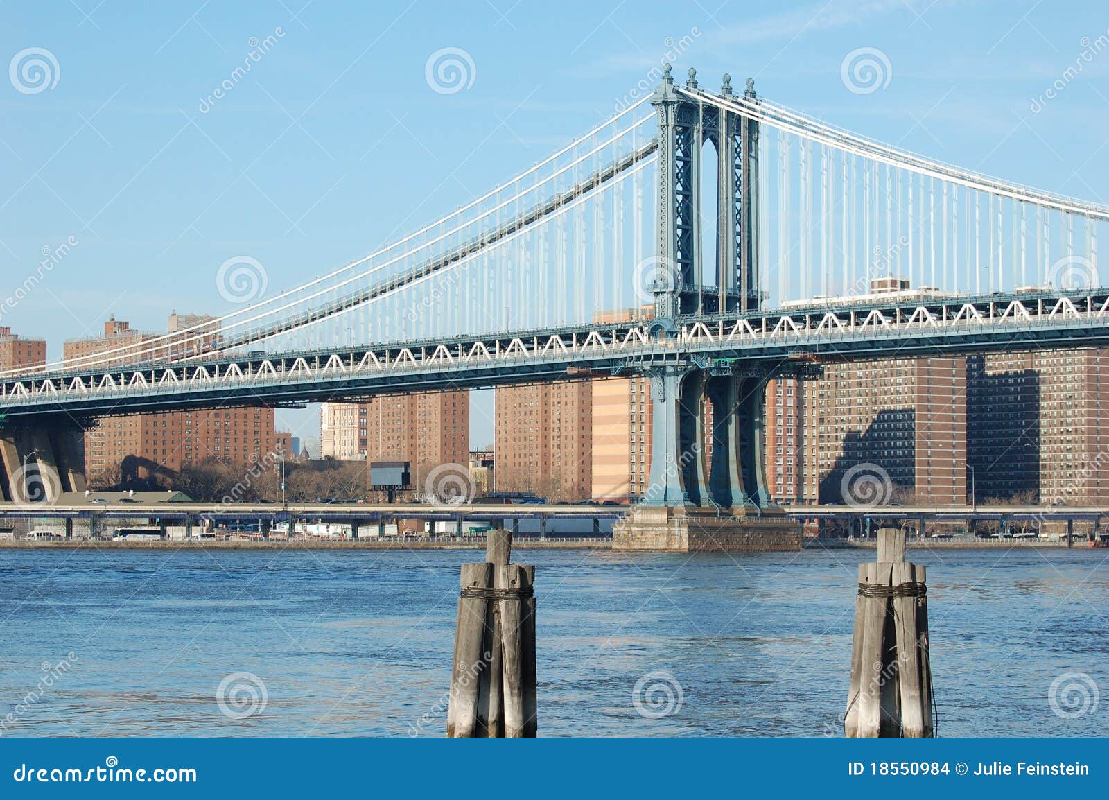 Manhattan Bridge, New York City Editorial Stock Image - Image of ...