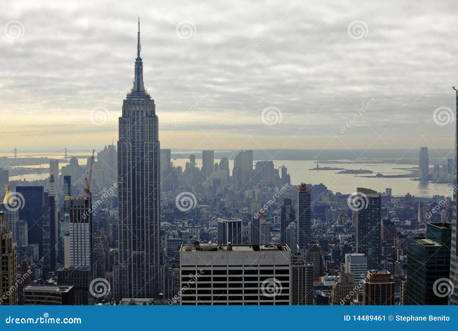 Manhattan buildings. stock image. Image of skyscraper - 14489461