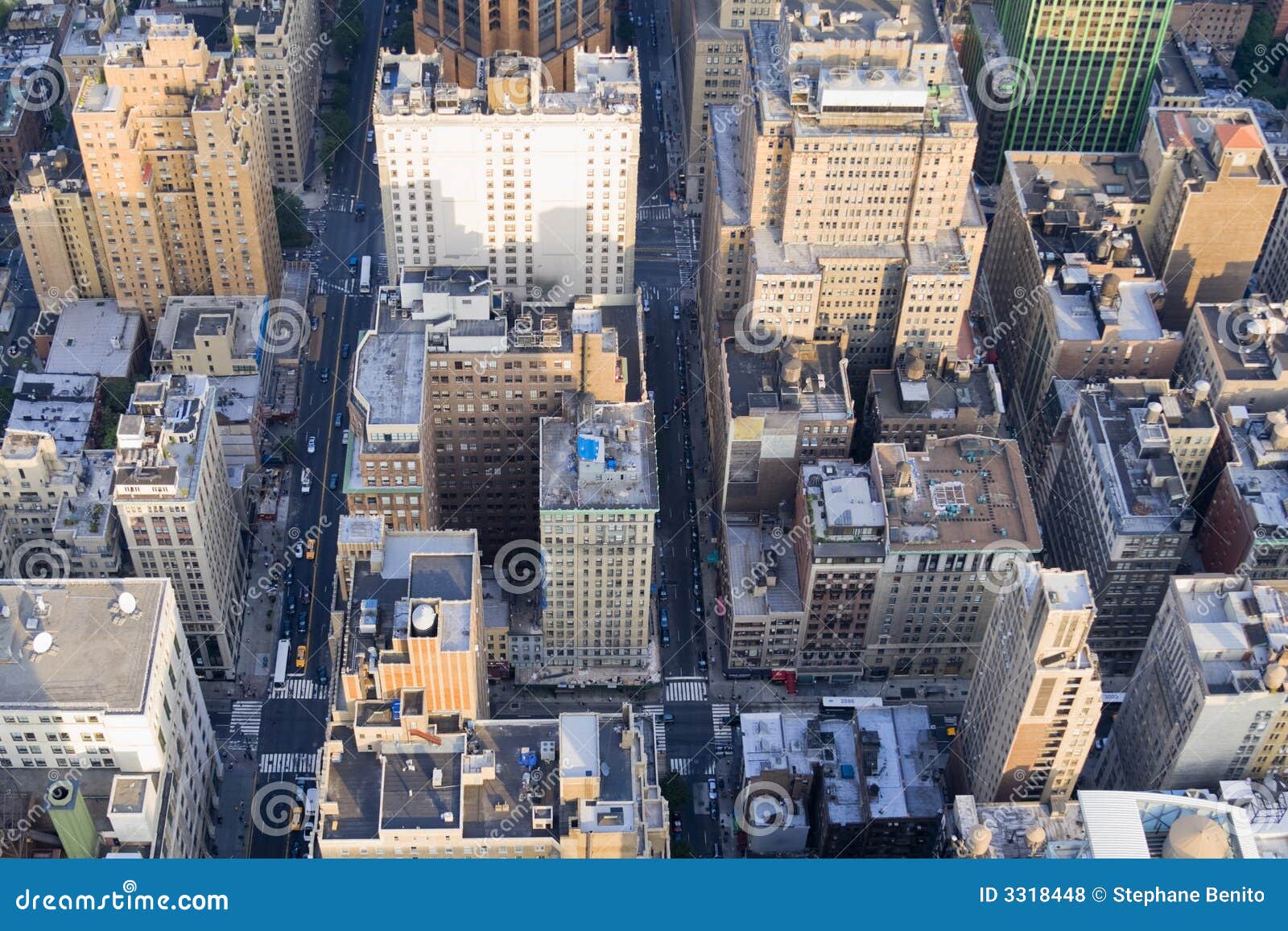 Manhattan buildings stock photo. Image of blue, view, modern - 3318448