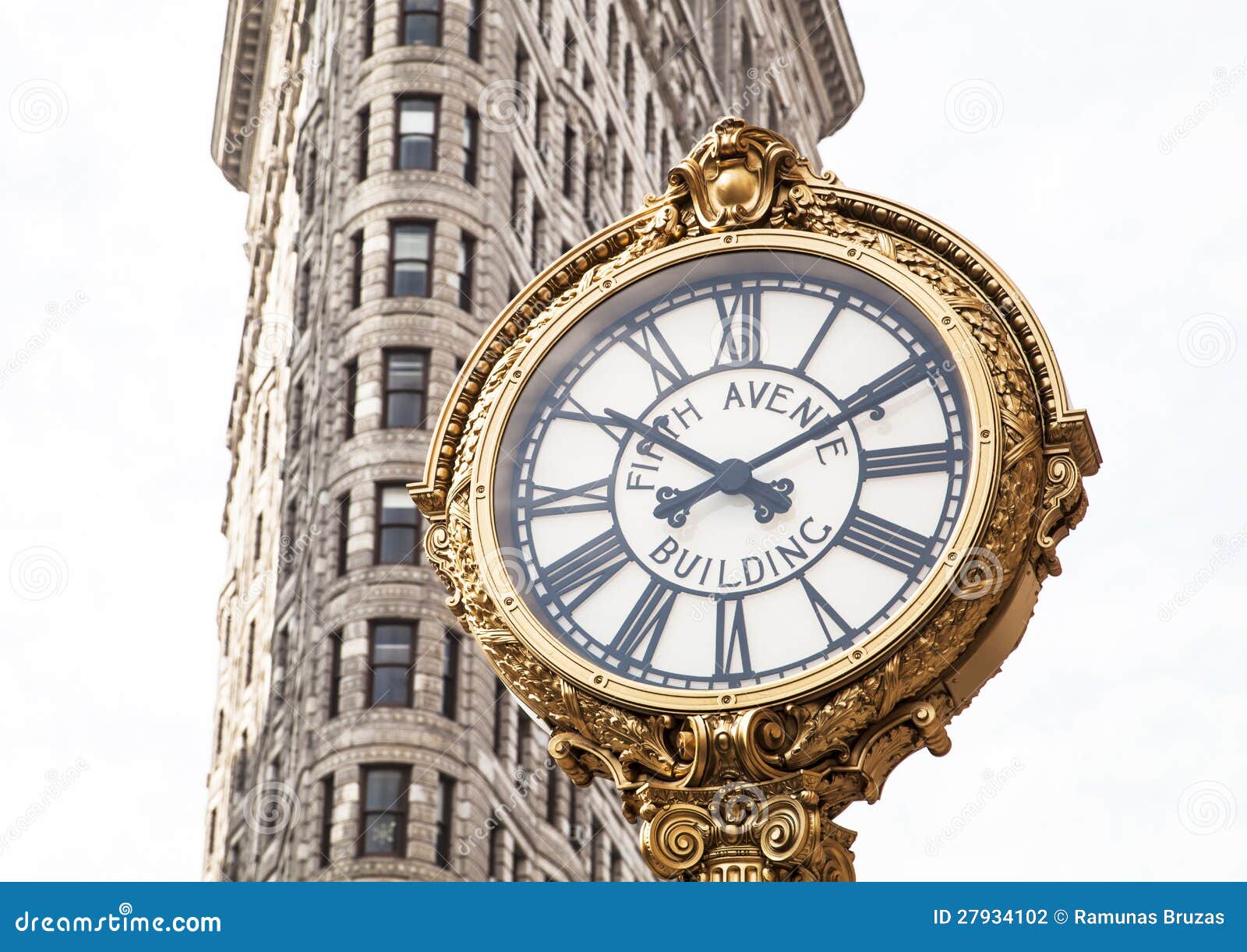 Manhattan Clock stock photo. Image of time, america, york - 27934102