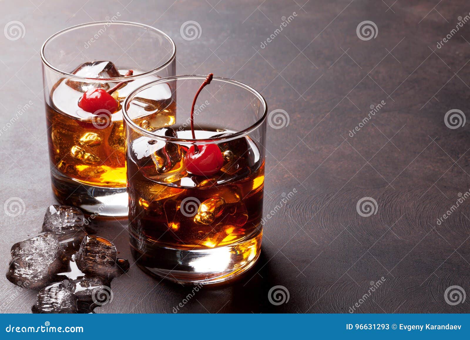 Manhattan cocktail stock image. Image of classic, alcohol - 96631293