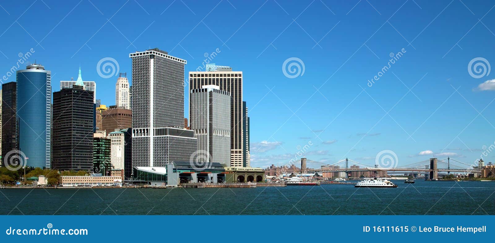 Manhattan and East River New York USA Stock Image - Image of maritime ...