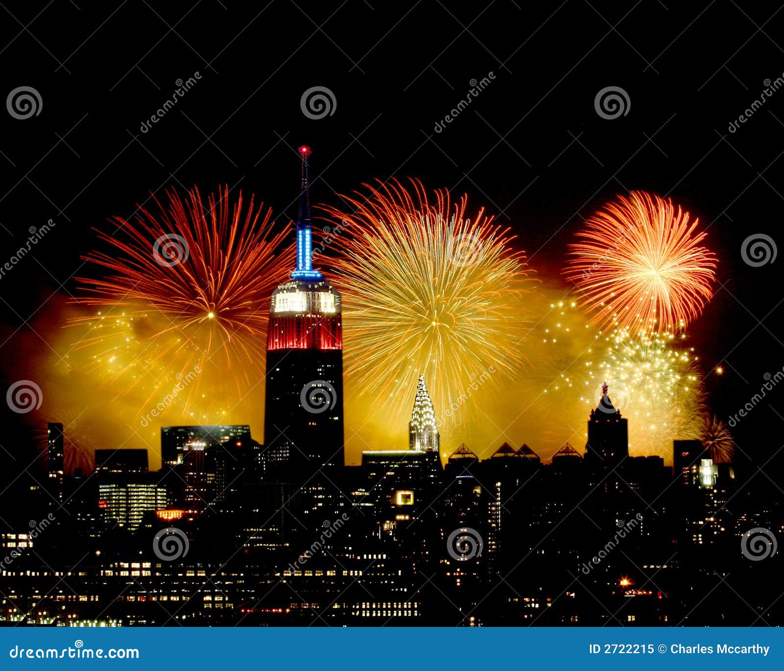 Manhattan Fireworks stock image. Image of color, fire - 2722215