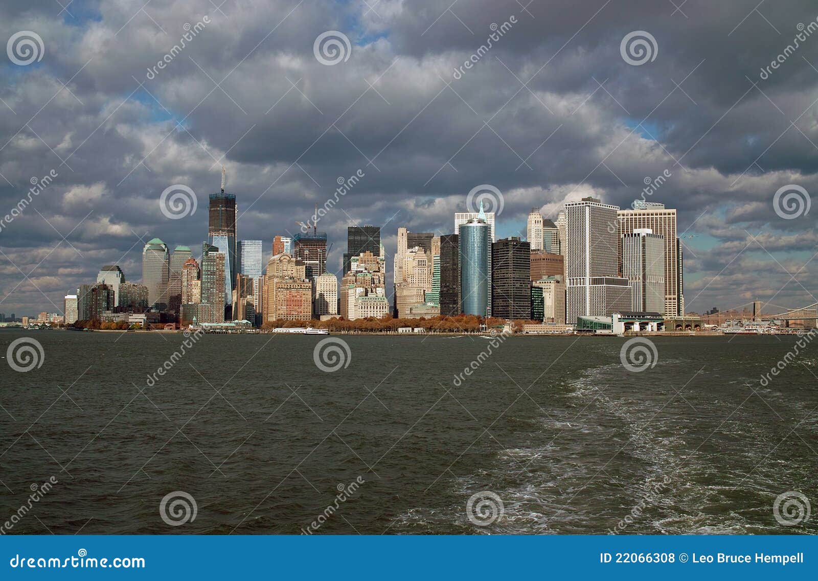 Manhattan Island New York USA Stock Photo - Image of landscape ...