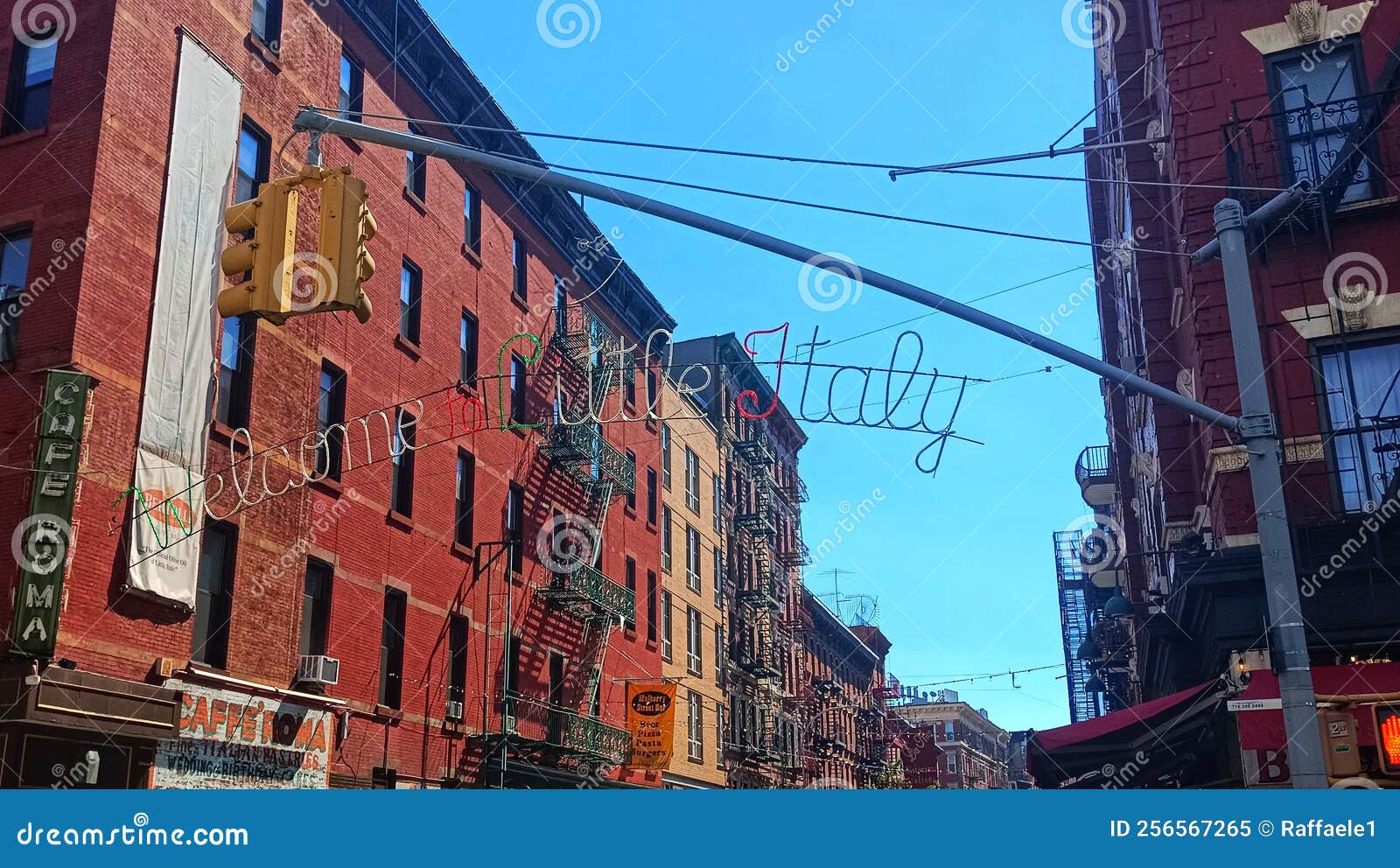 Manhattan Little Italy Entrance Editorial Image - Image of little ...