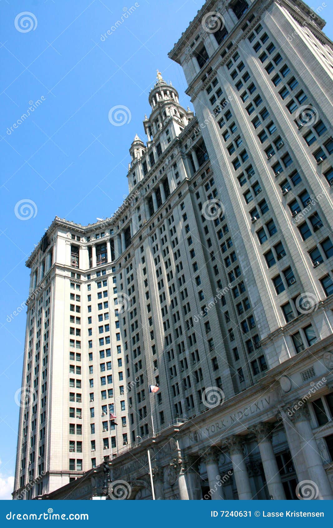 Manhattan Municipal Building Stock Image - Image of majestic, city: 7240631