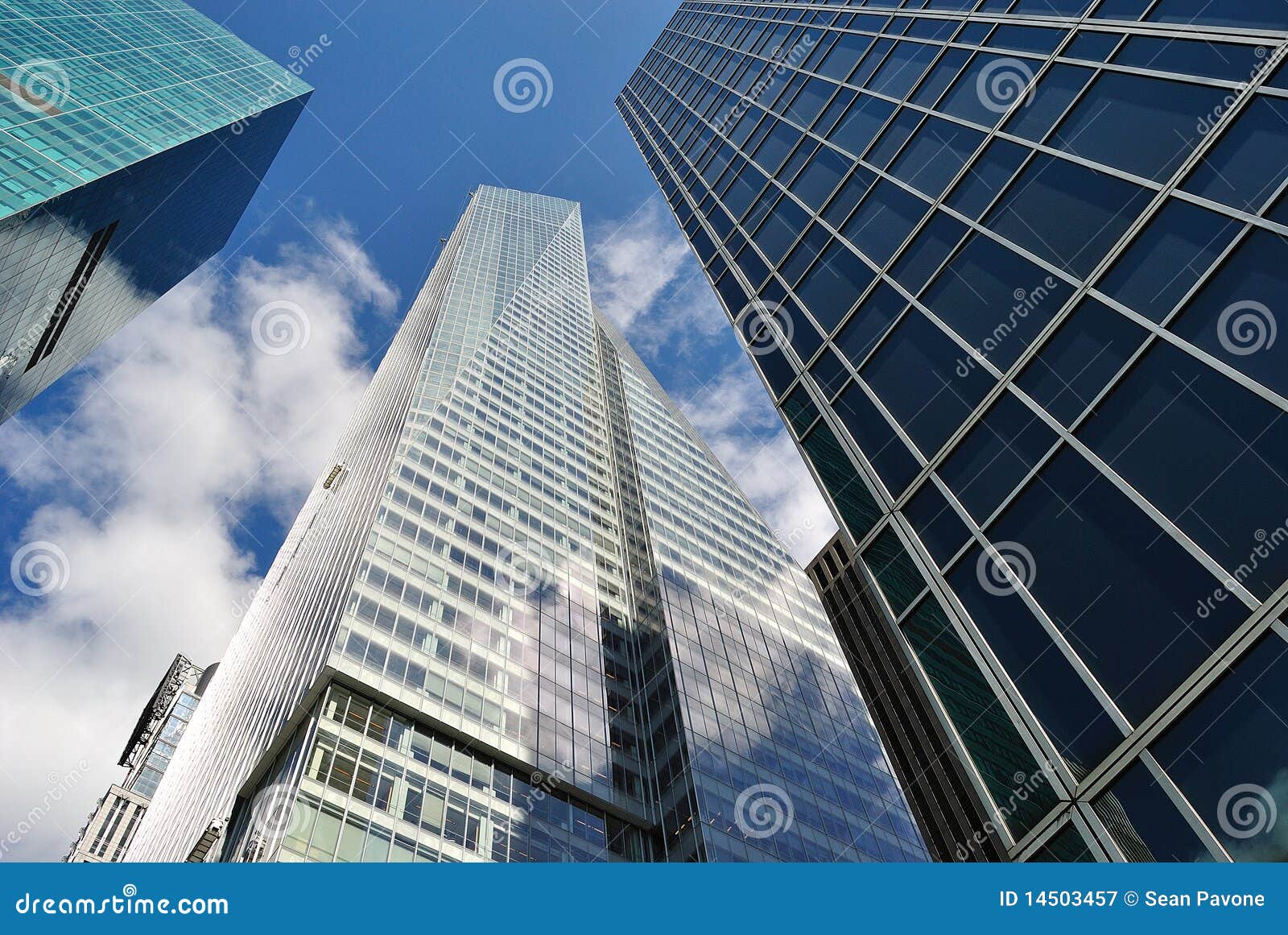 Manhattan Office buildings stock image. Image of corporations - 14503457
