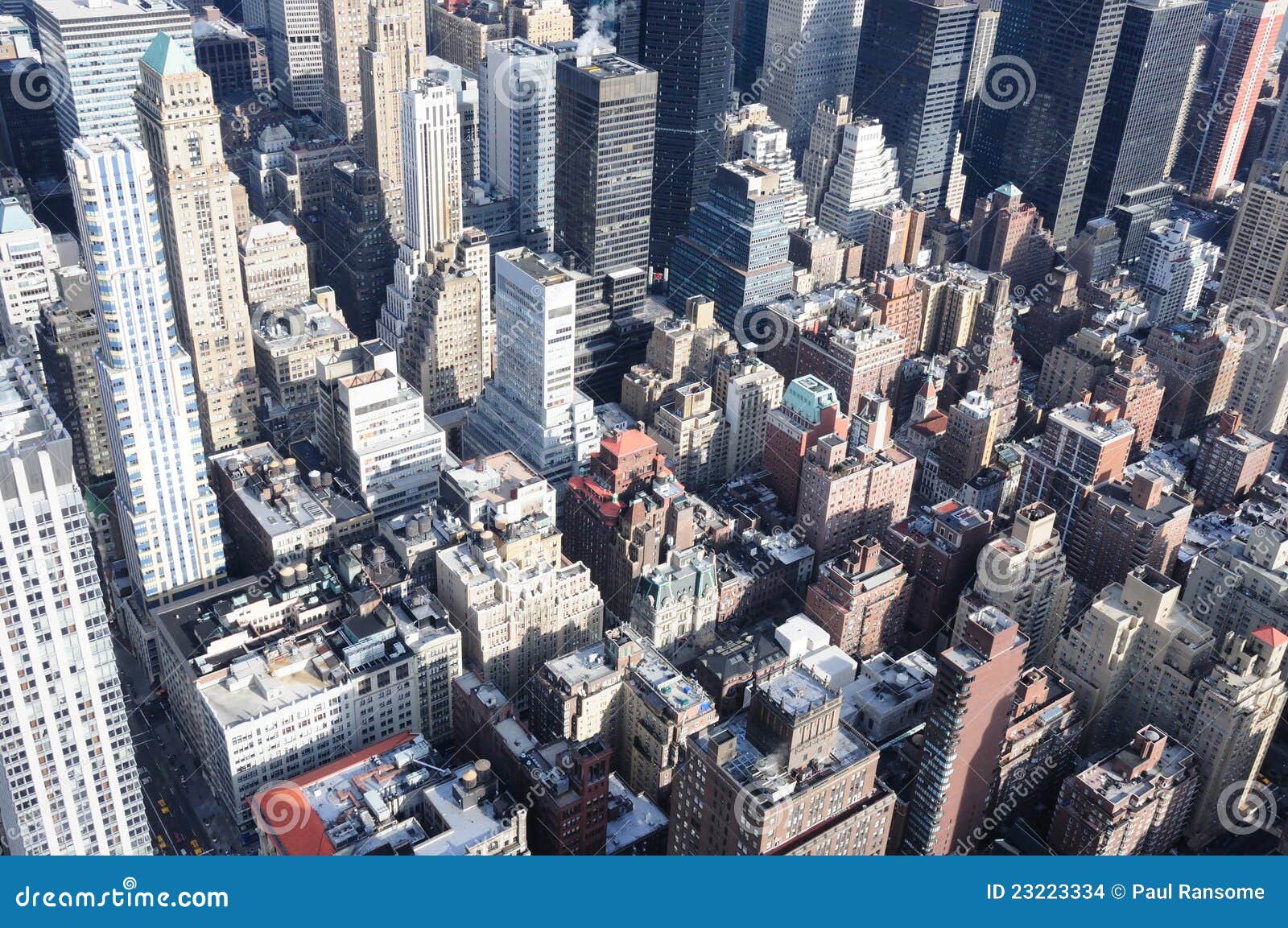 Manhattan Roof Tops stock photo. Image of apartment, cityscape - 23223334