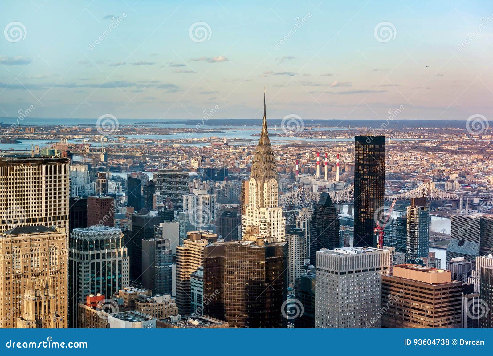 Manhattan Skyline from Above, New York City Stock Photo - Image of york ...