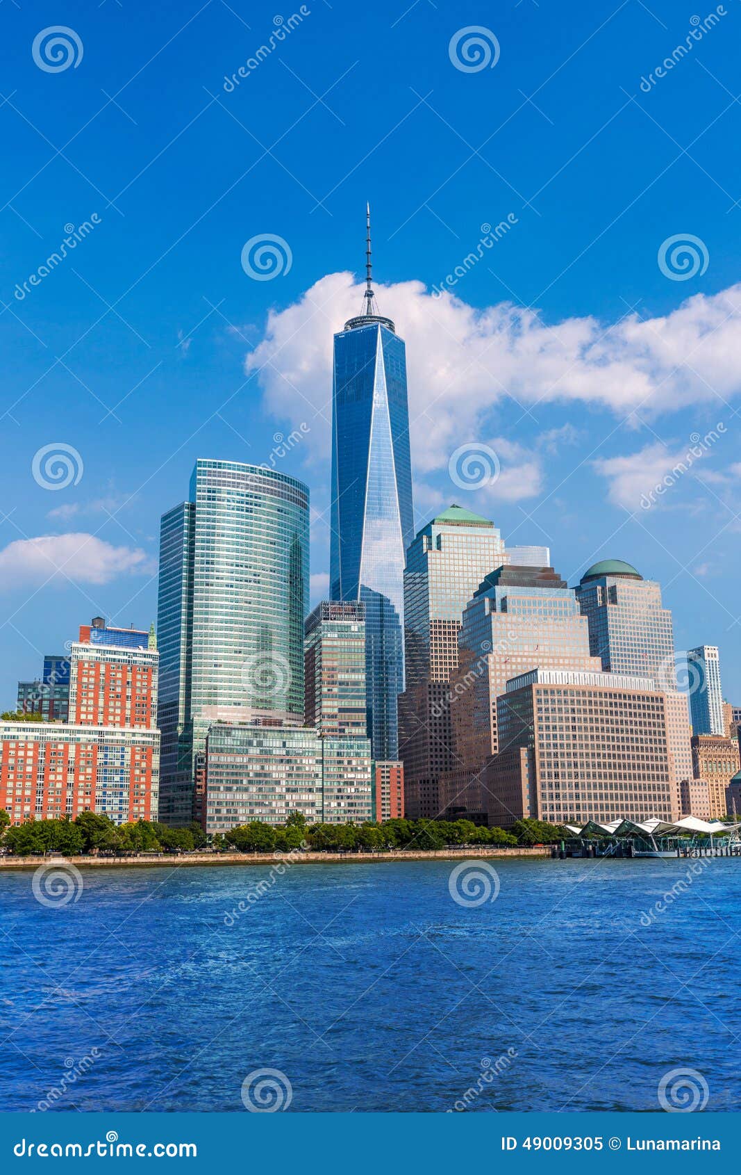 Manhattan Skyline New York Sunshine US Stock Image - Image of landscape ...