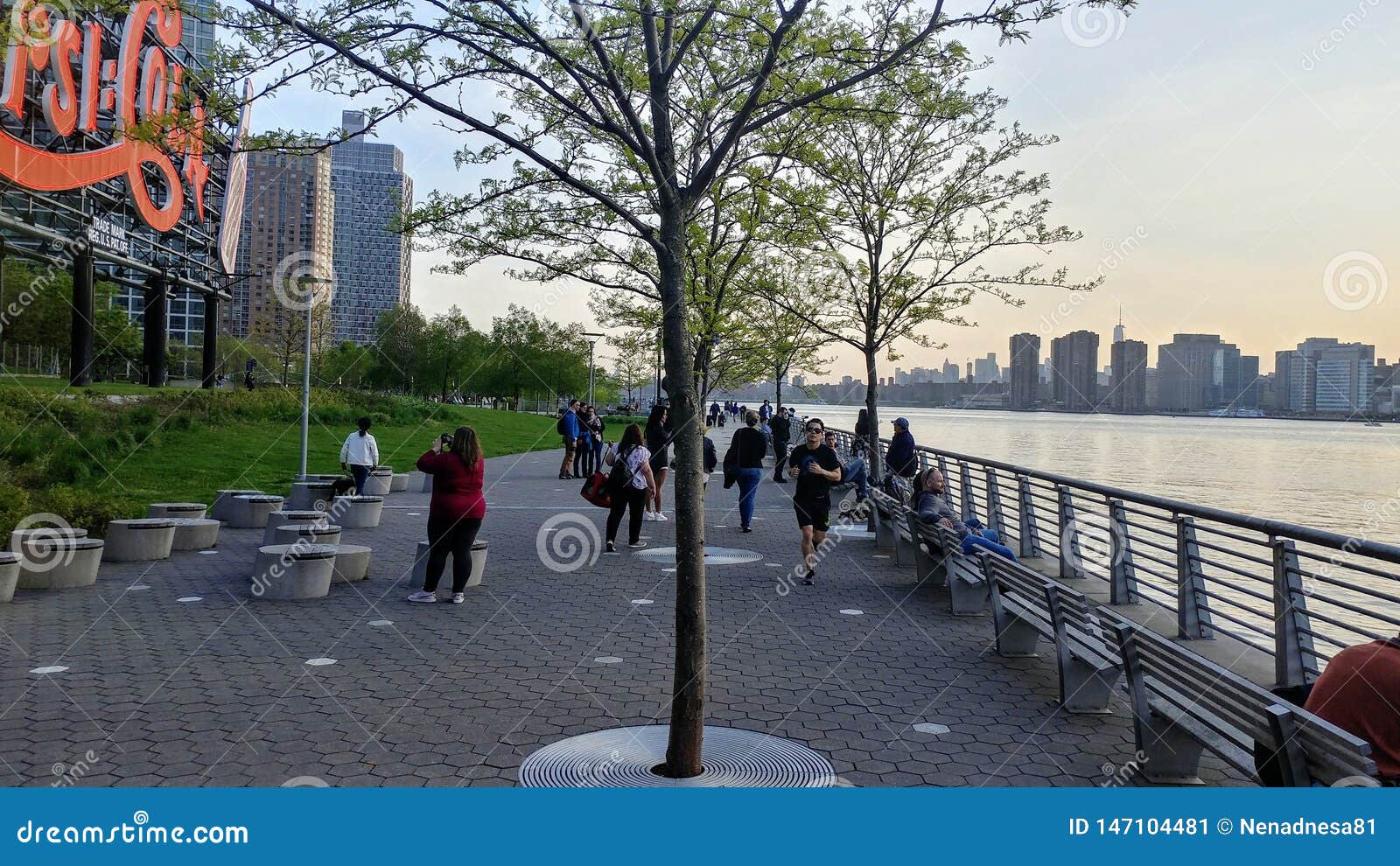 Manhattan View from a Long Island City Editorial Photo - Image of ...