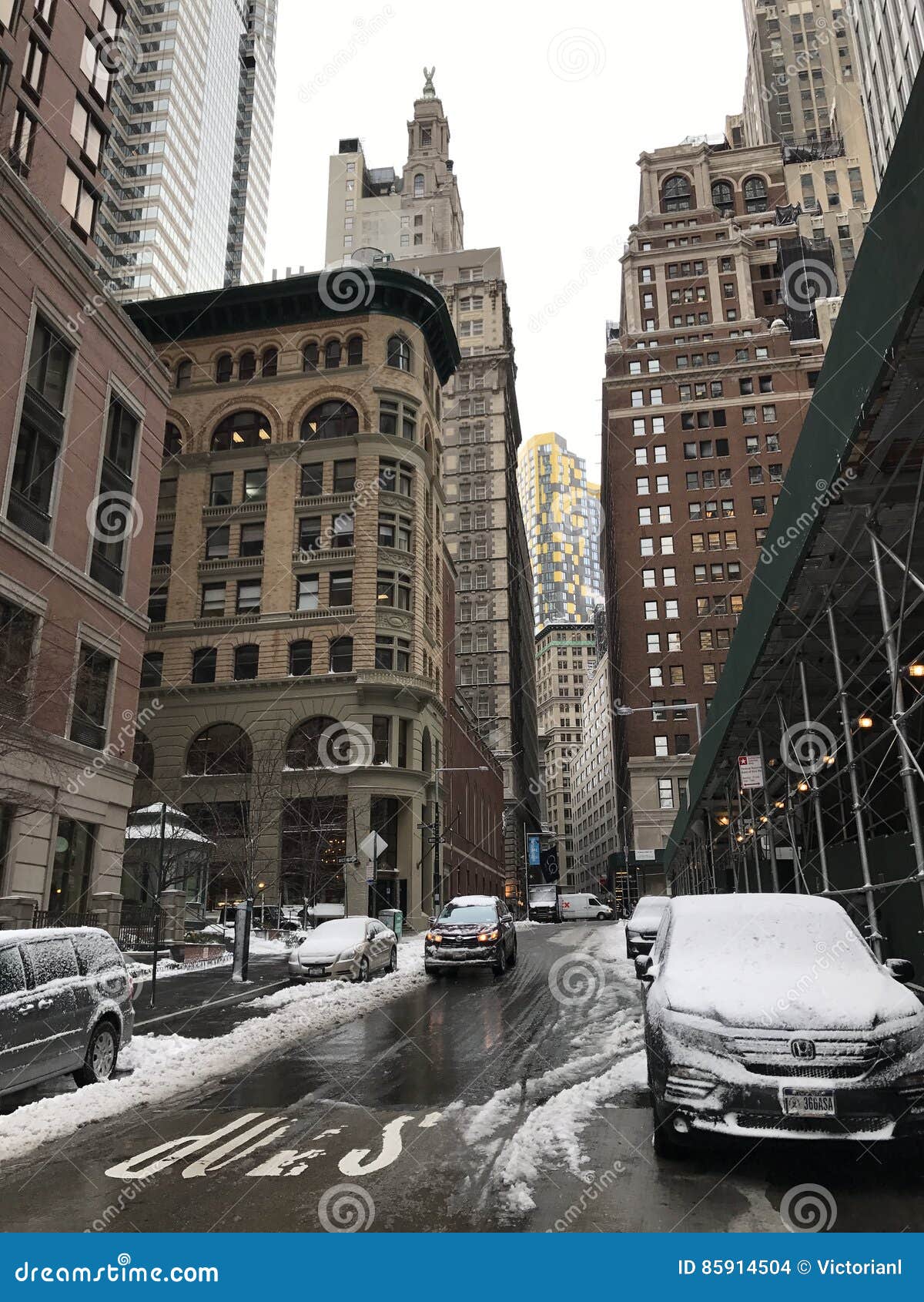 Manhattan View in the Winter, NYC Editorial Stock Image - Image of ...