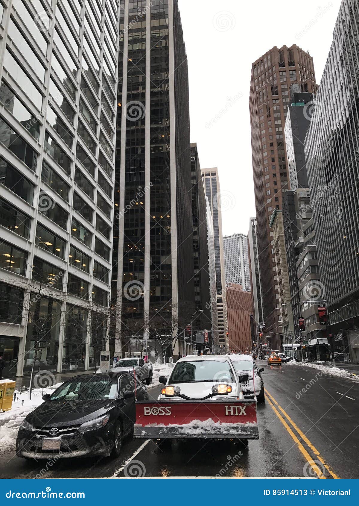 Manhattan View in the Winter, NYC Editorial Stock Photo - Image of ...