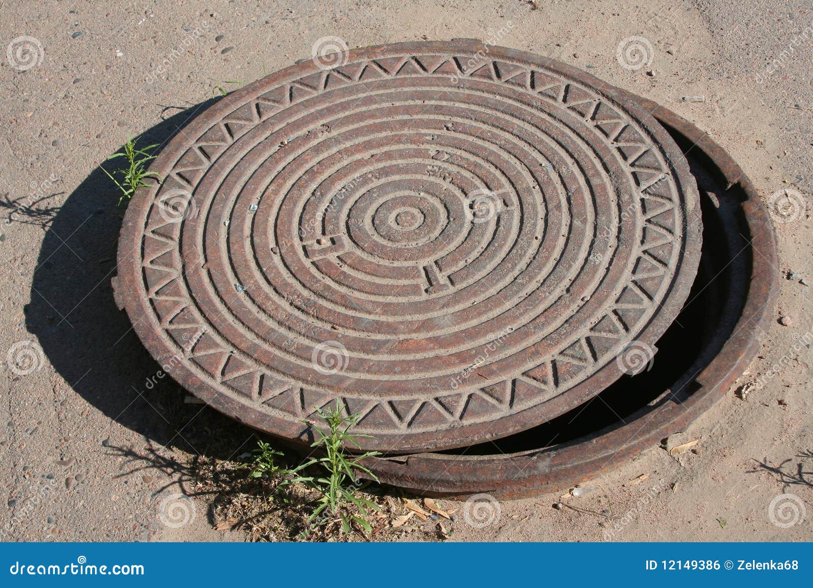 Manhole stock photo. Image of communications, metal, cover - 12149386
