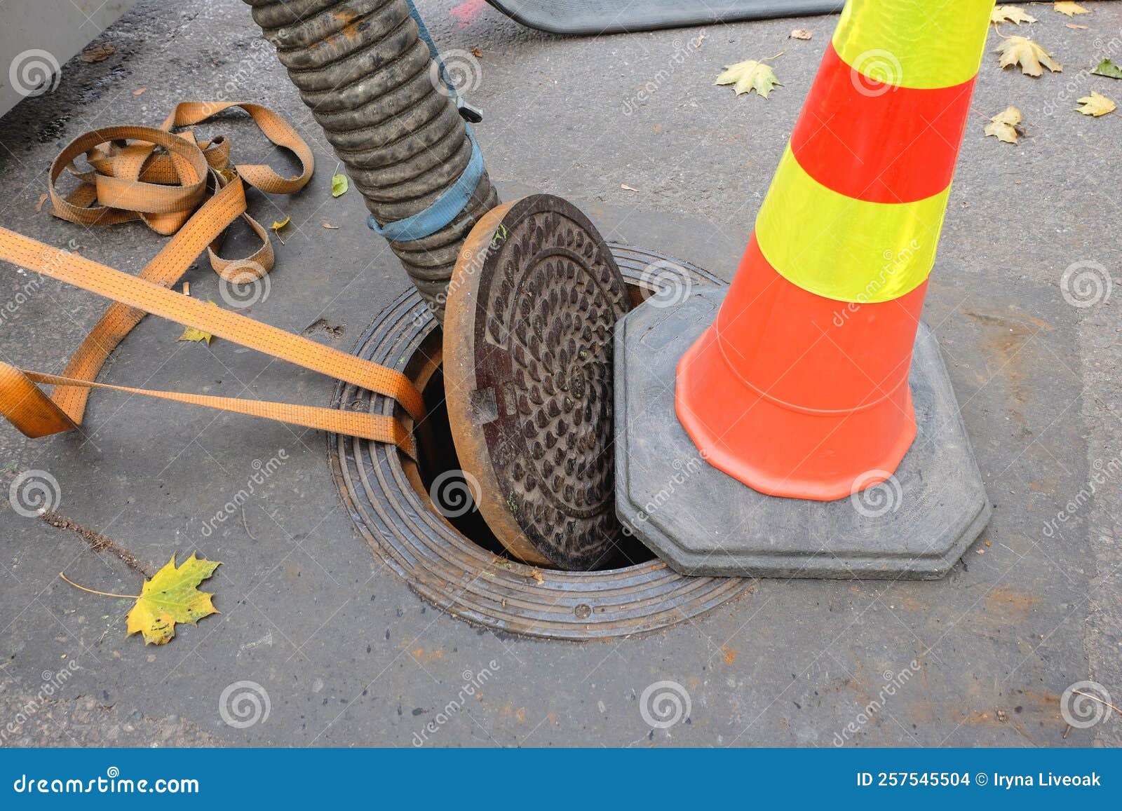 Clean Up Sewerage Pipelines Stock Photo - Image of water, drainage ...