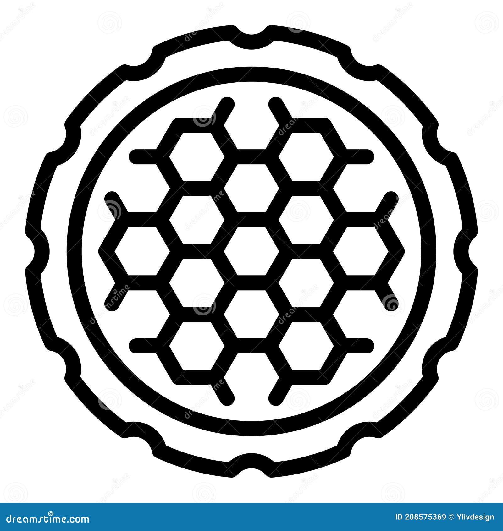 Manhole Cover Icon, Outline Style Stock Vector - Illustration of ...
