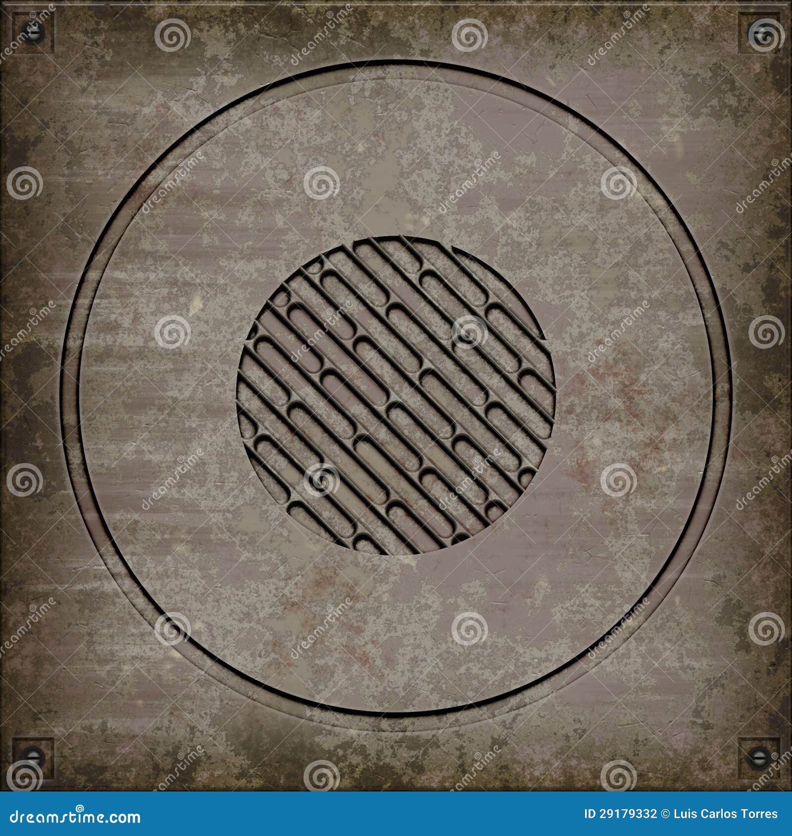 Manhole Cover (Seamless Texture) Stock Photo - Image of gray, sewer ...