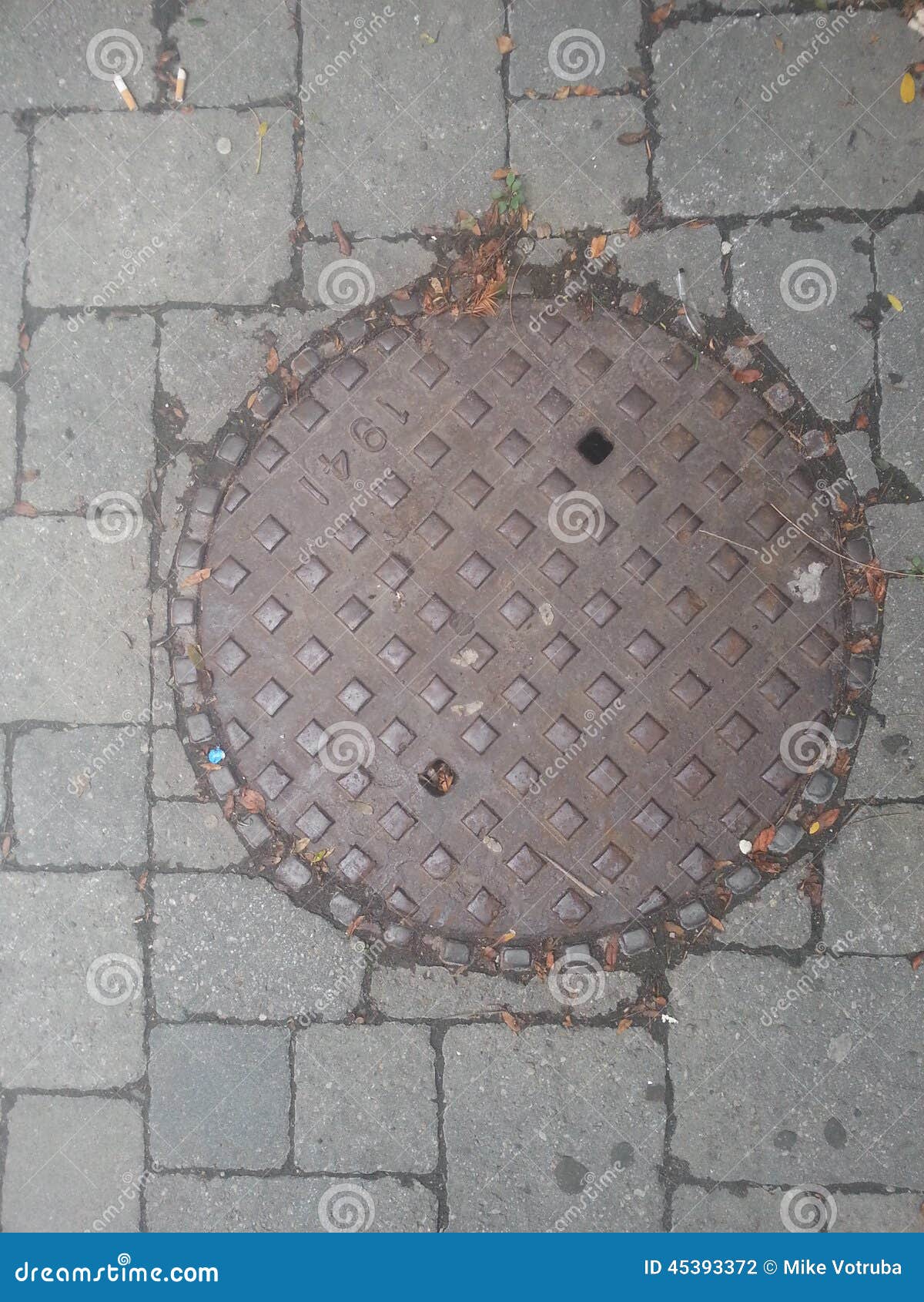 Manhole Cover stock photo. Image of manhole, cover, sewer - 45393372