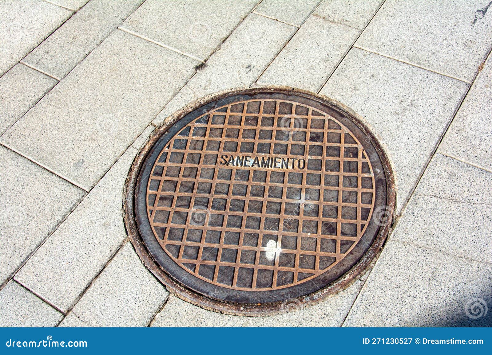 Manhole cover stock image. Image of manhole, backdrop - 271230527
