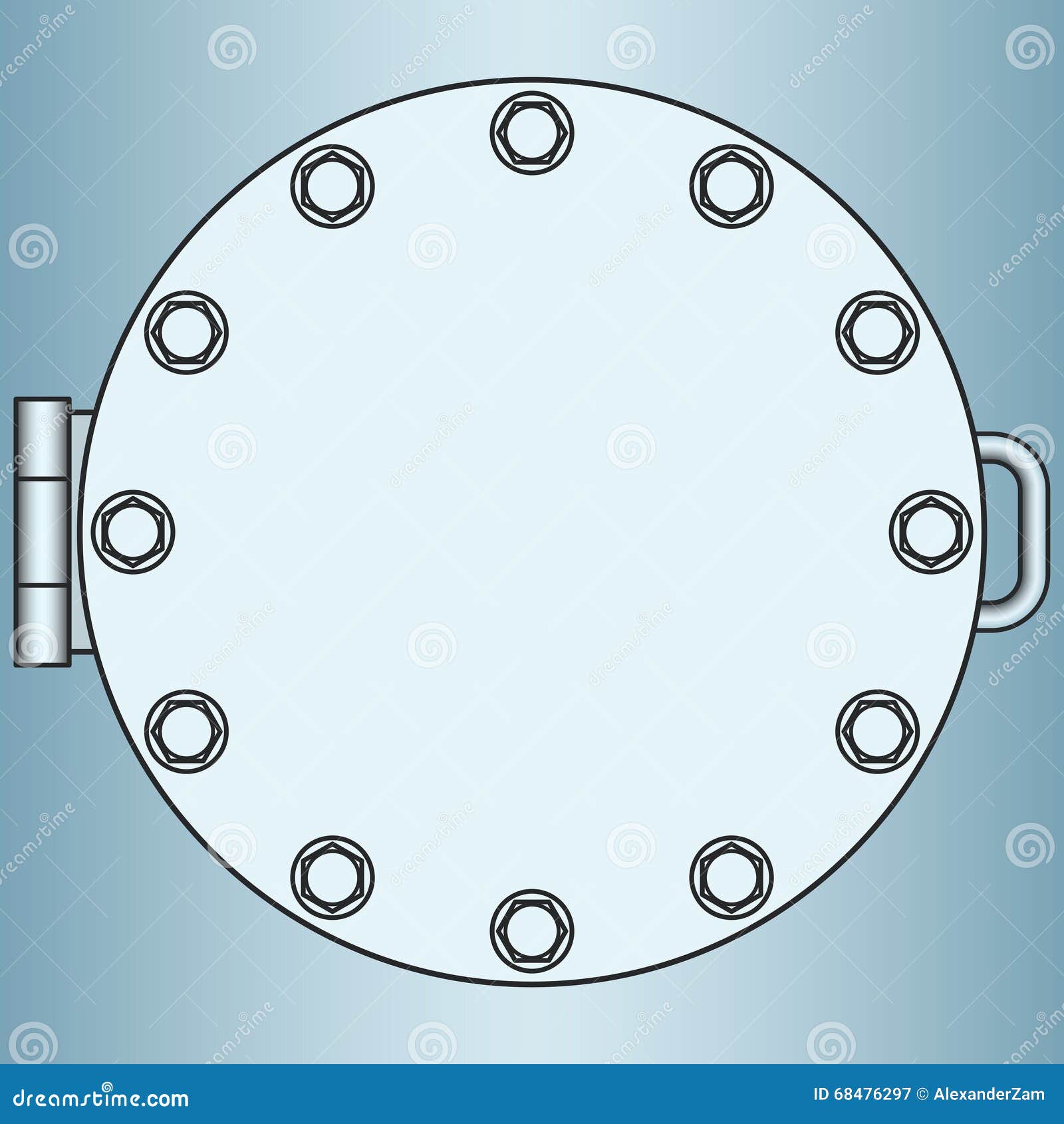 Manhole stock vector. Illustration of manway, inspection - 68476297