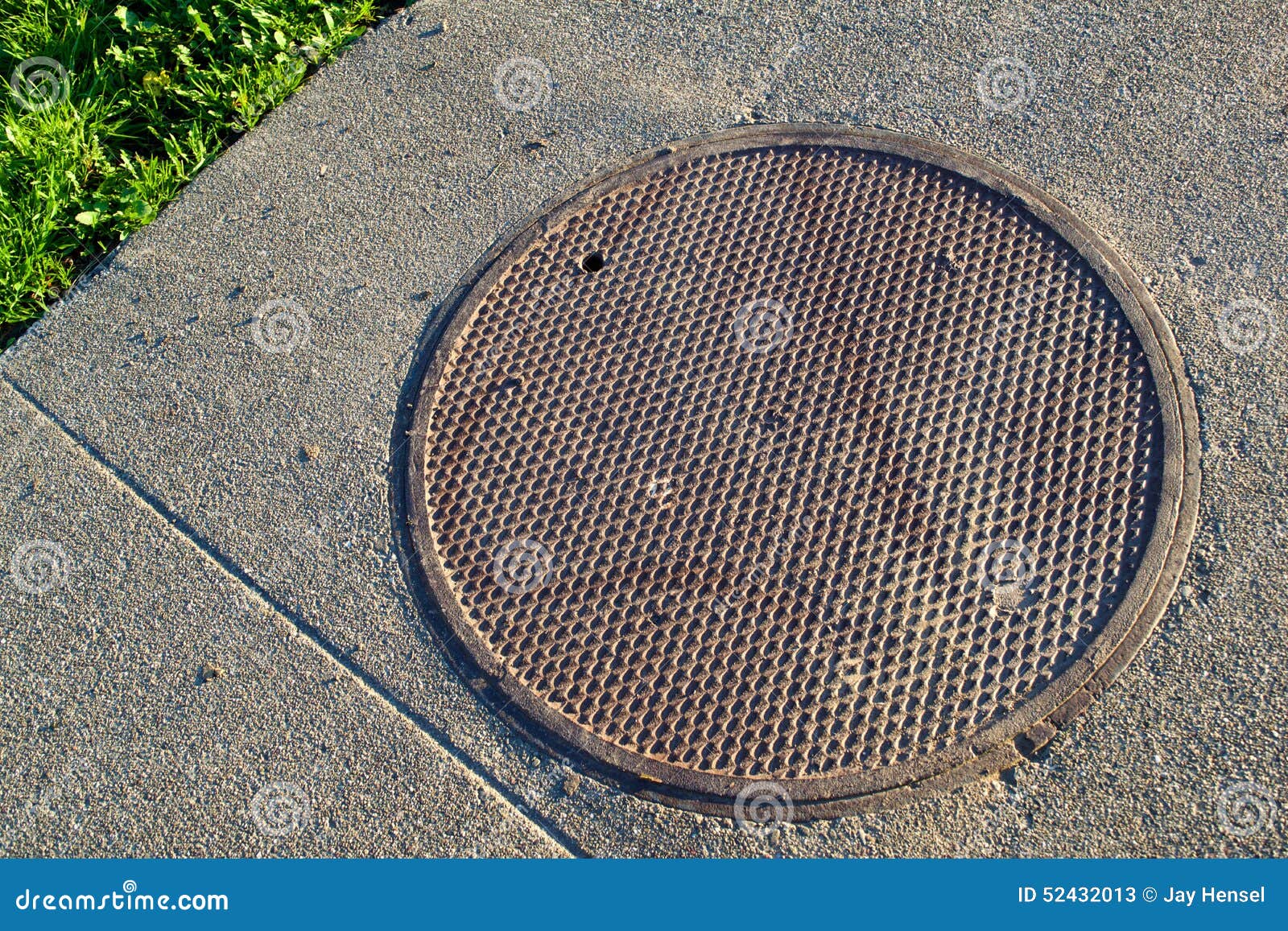 Manhole stock image. Image of outside, maintenance, sidewalk - 52432013