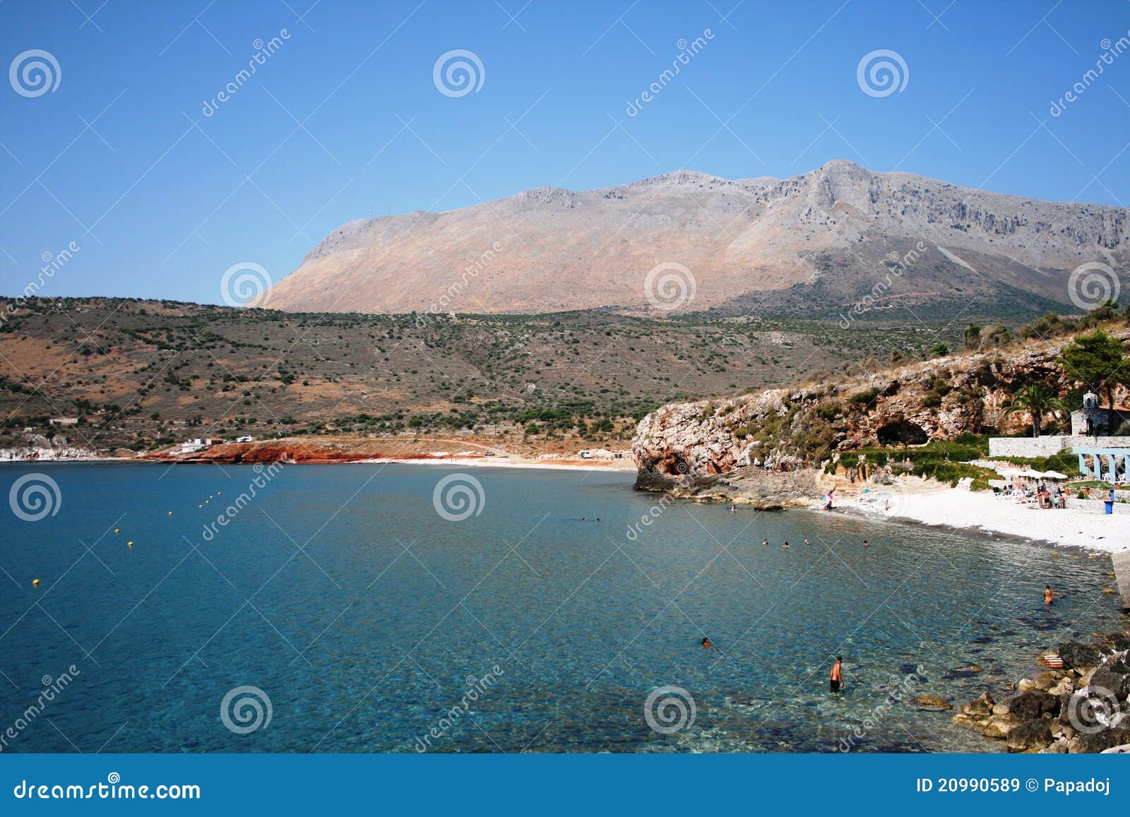 Mani beach in Greece stock image. Image of outdoors, peloponnese - 20990589