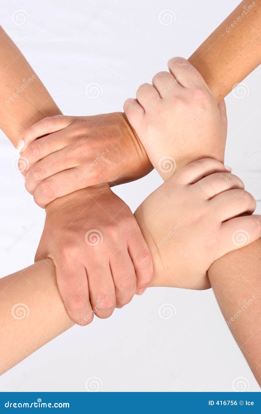 Mani collegate fotografia stock. Immagine di pinsa, isolato - 416756