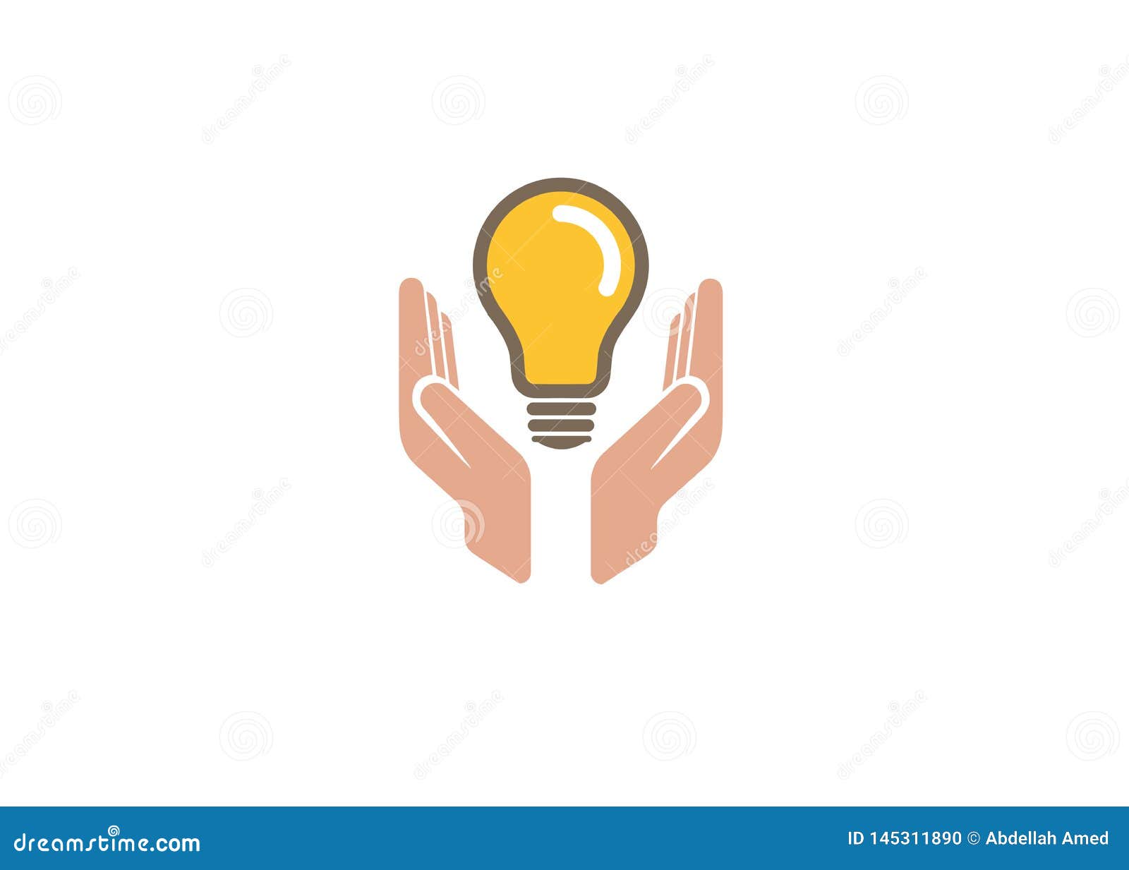 Mani Creative Logo Vector Design Illustration Della Lampada ...