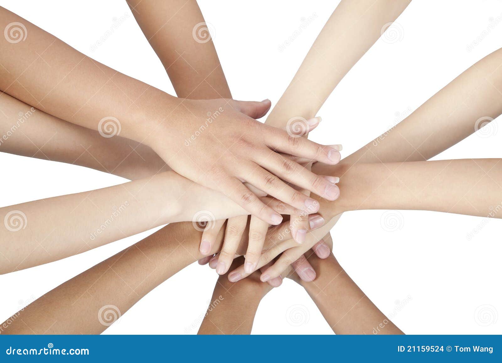 Mani della gente insieme fotografia stock. Immagine di mazzo - 21159524