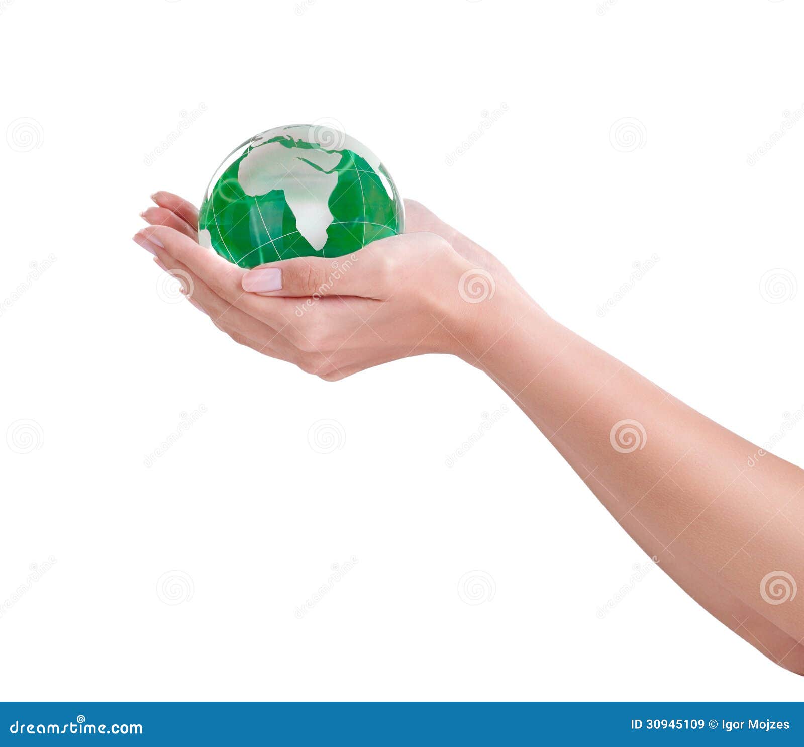 Mani e terra immagine stock. Immagine di globale, mano - 30945109