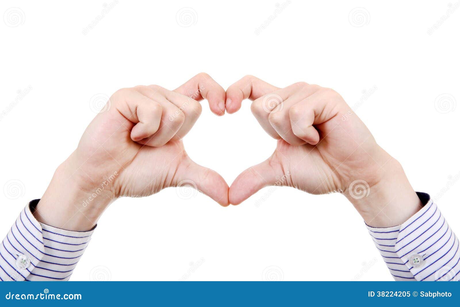 Mani nella forma del cuore immagine stock. Immagine di umano - 38224205