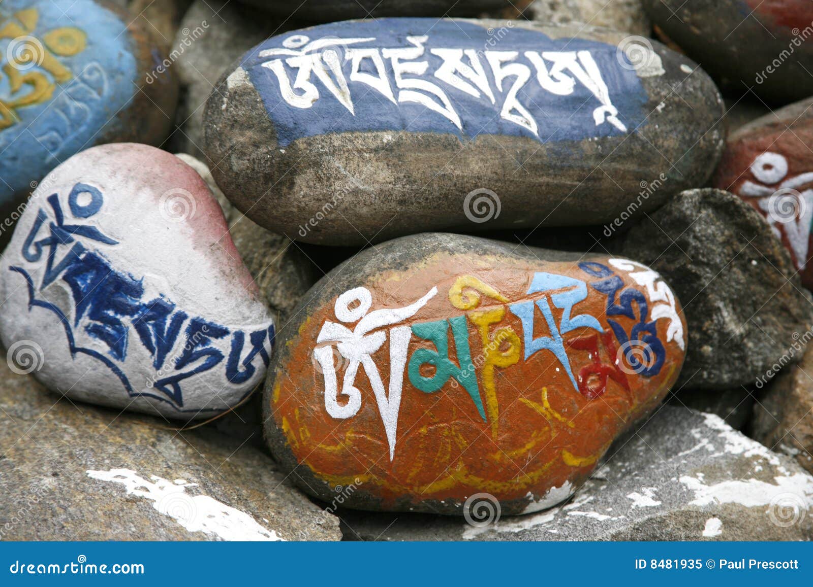 Mani prayer stones stock image. Image of culture, nepal - 8481935